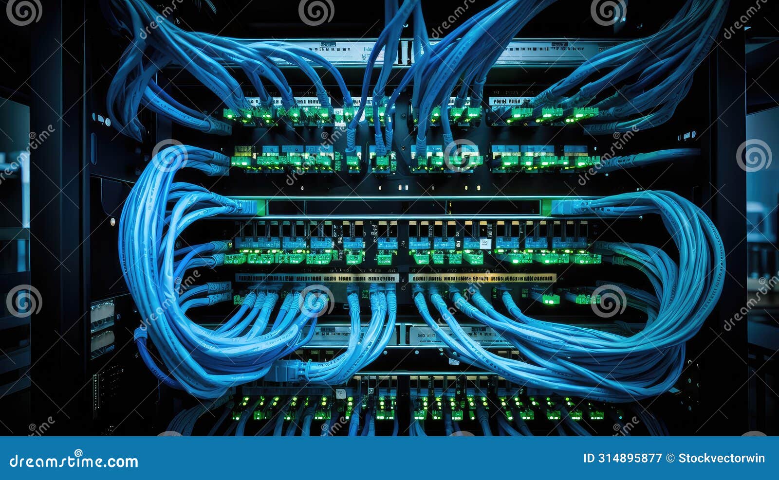 Switch Data Center Technology Stock Illustration - Illustration of ...