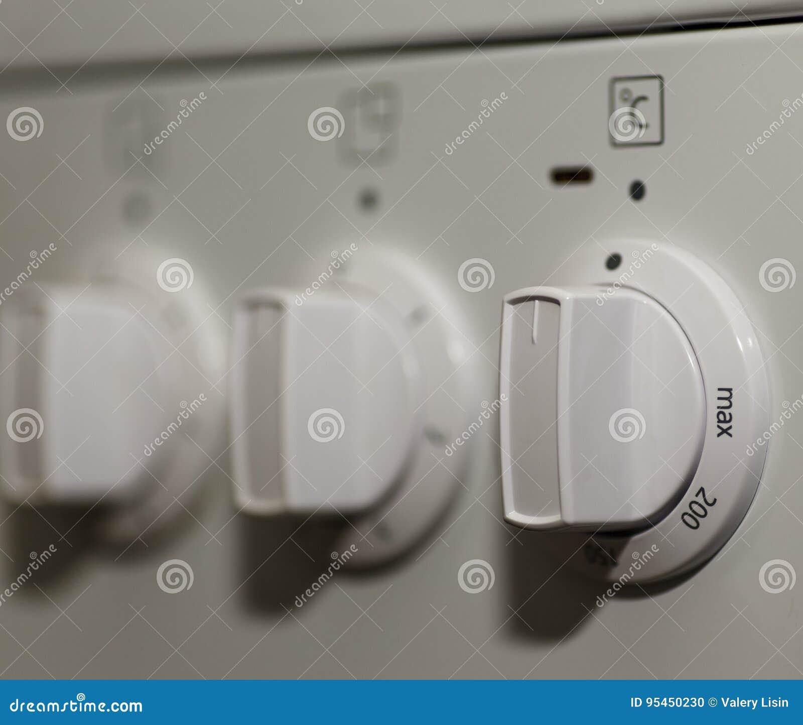 Switch on the Electric Stove Stock Photo - Image of heat, cook: 95450230