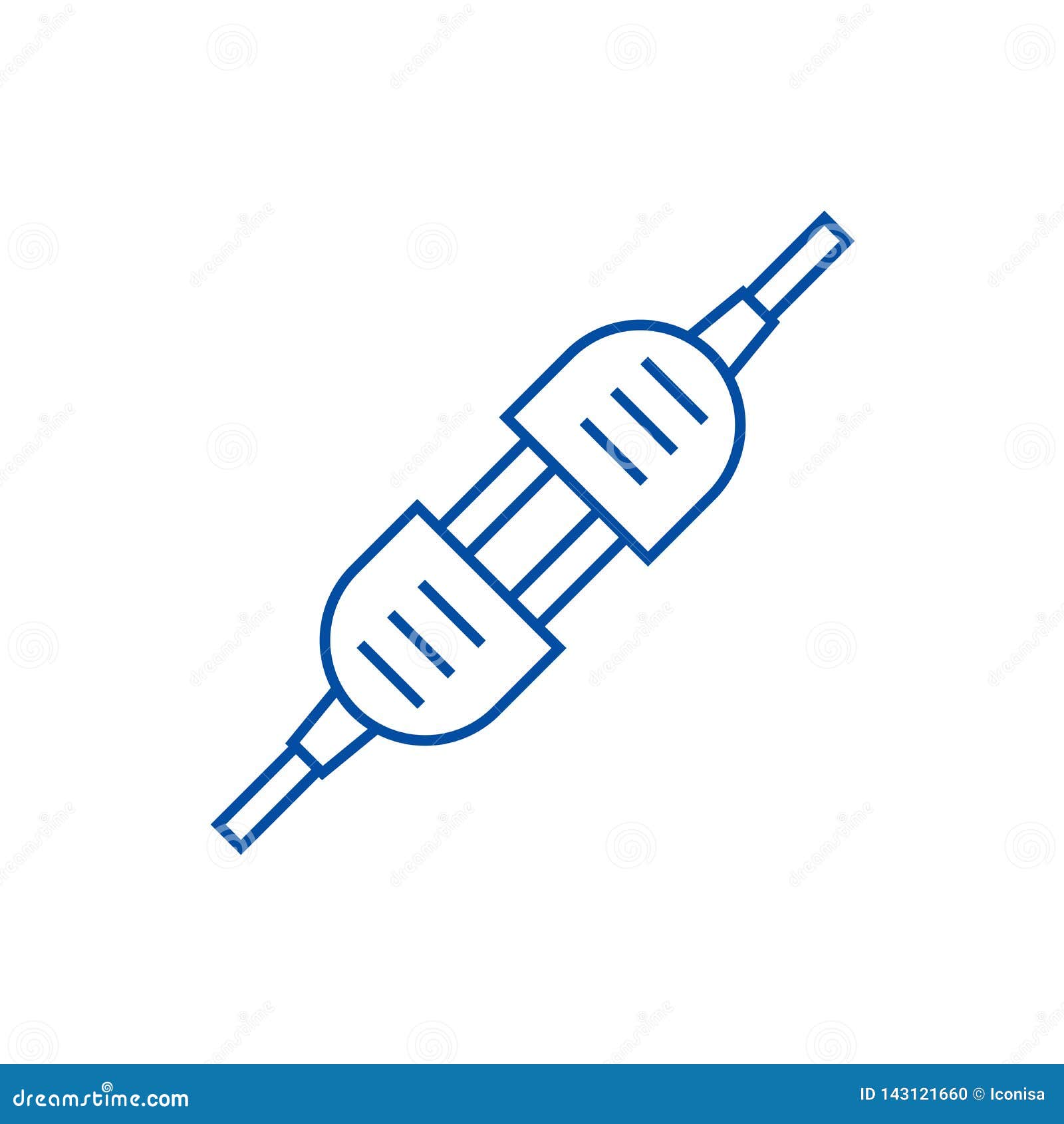 Electrical Connector With The Electrical Wiring Is Not Connected Or ...