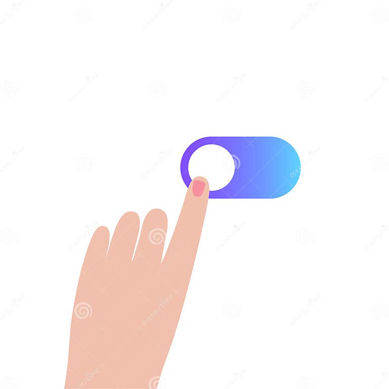 Toggle button icon stock vector. Illustration of power - 258370831