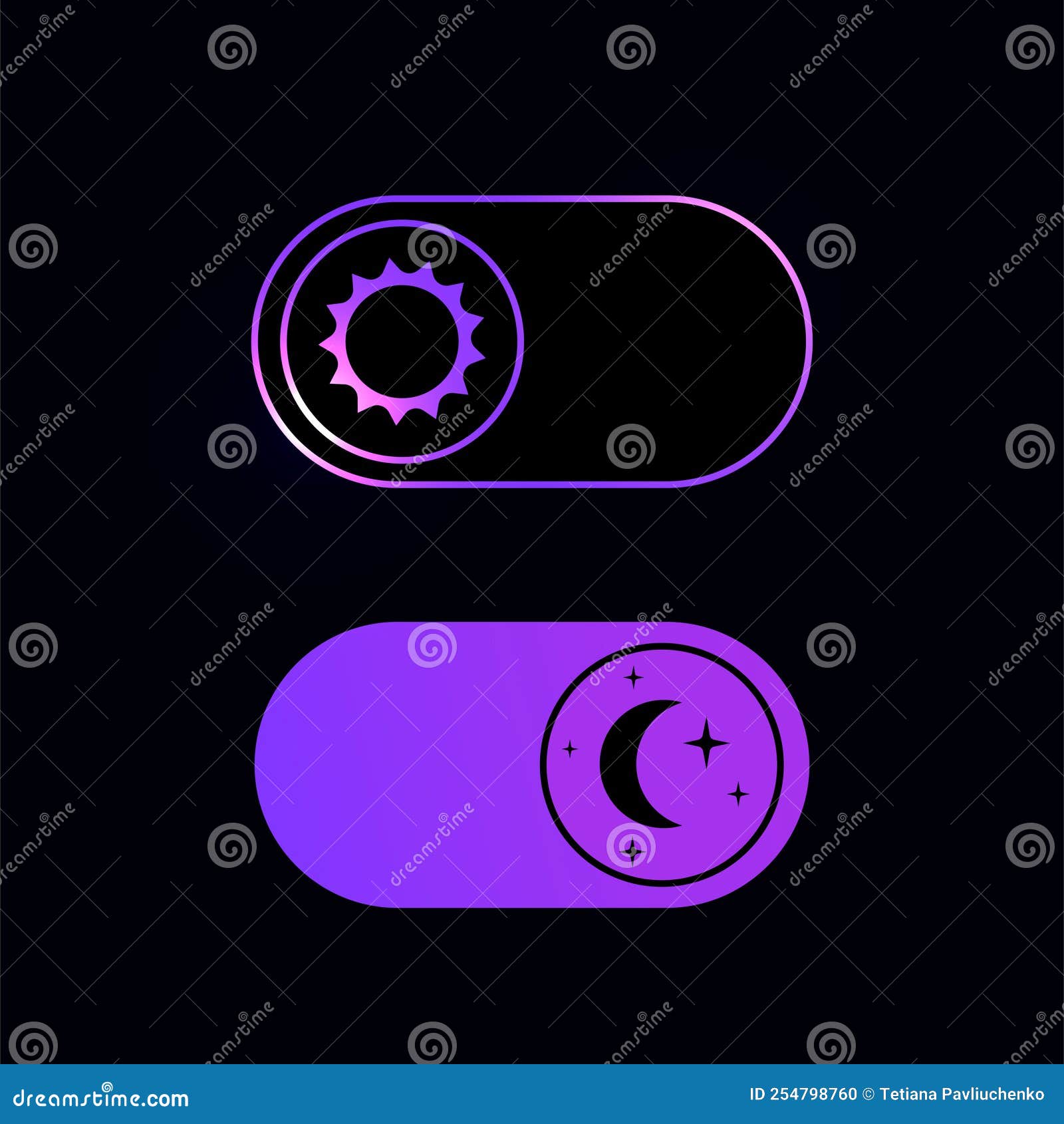 Slider Day Night Stock Vector Illustration Of Switch 254798760