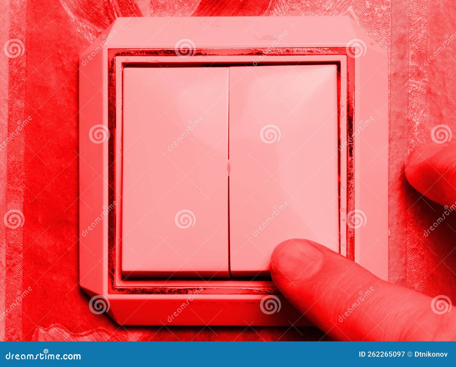 The Switch is in an Emergency Position. Concept Stock Image - Image of ...