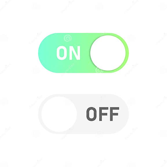 Switch Gradient Icon Isolated Button Symbol. Web Colored Toggle ...