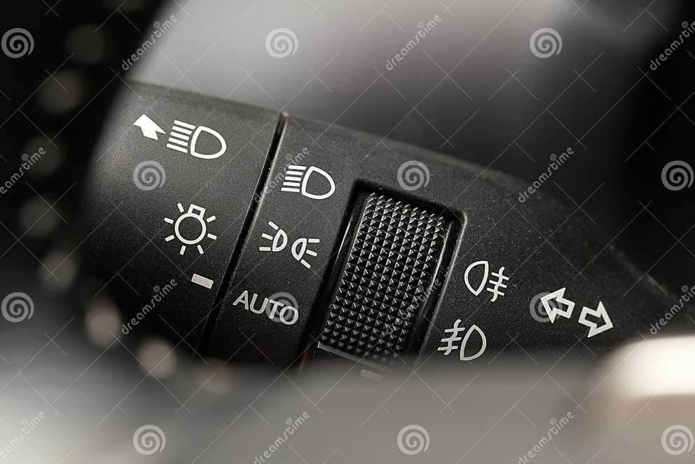 Switch for headlights stock photo. Image of turning - 118811856