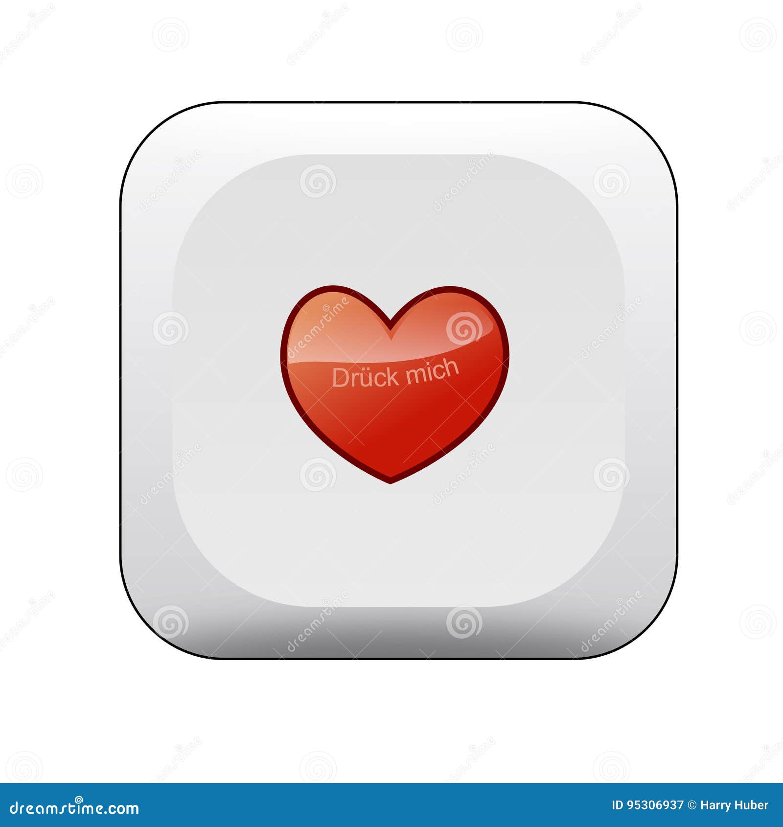 Switch with heart stock illustration. Illustration of copy - 95306937