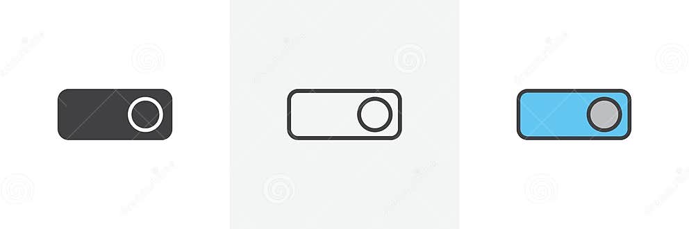 Switch Icon Vector Set on White Background Stock Illustration ...