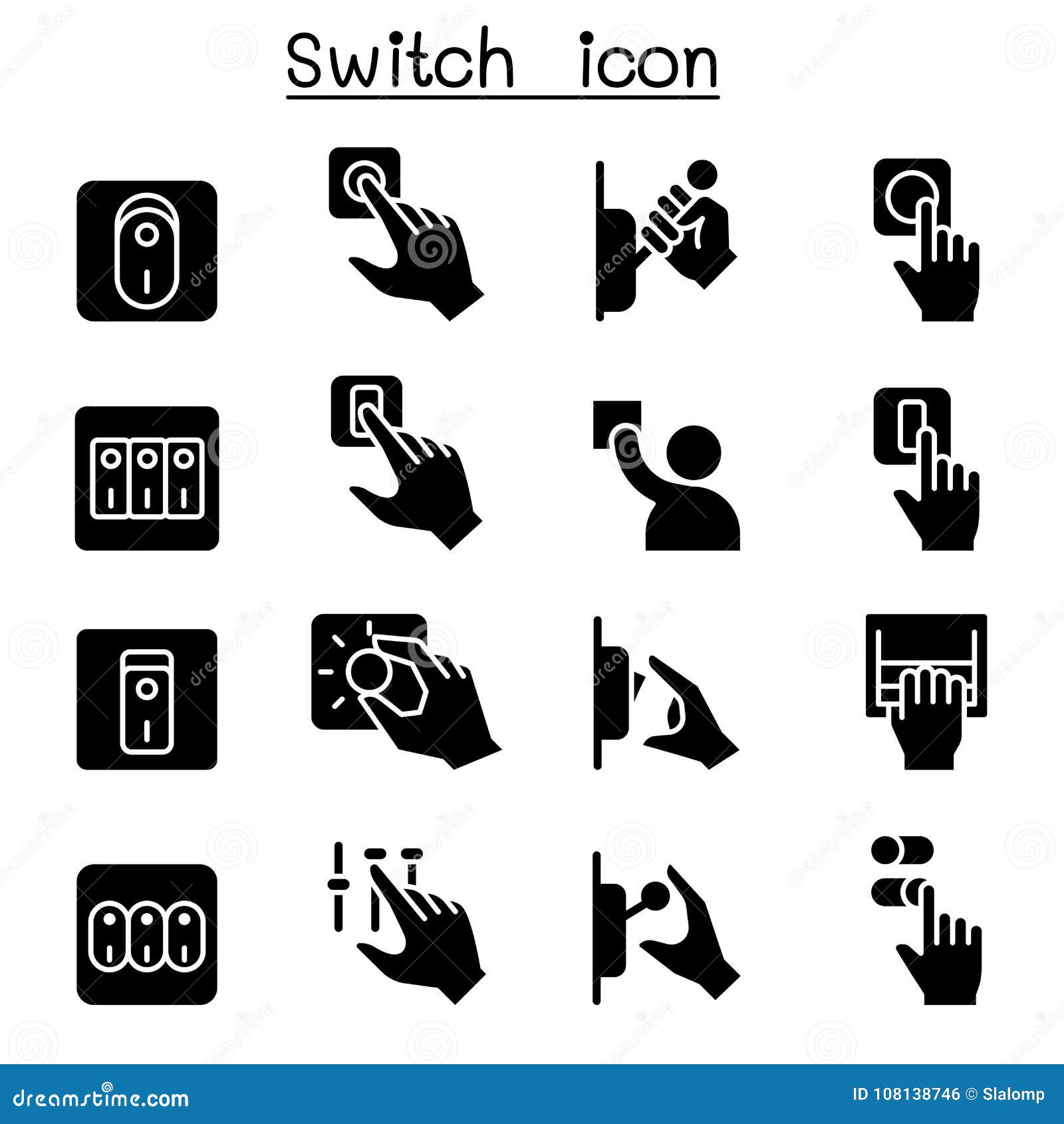 Switch Icon Vector Sign And Symbol Isolated On White Background, Switch ...