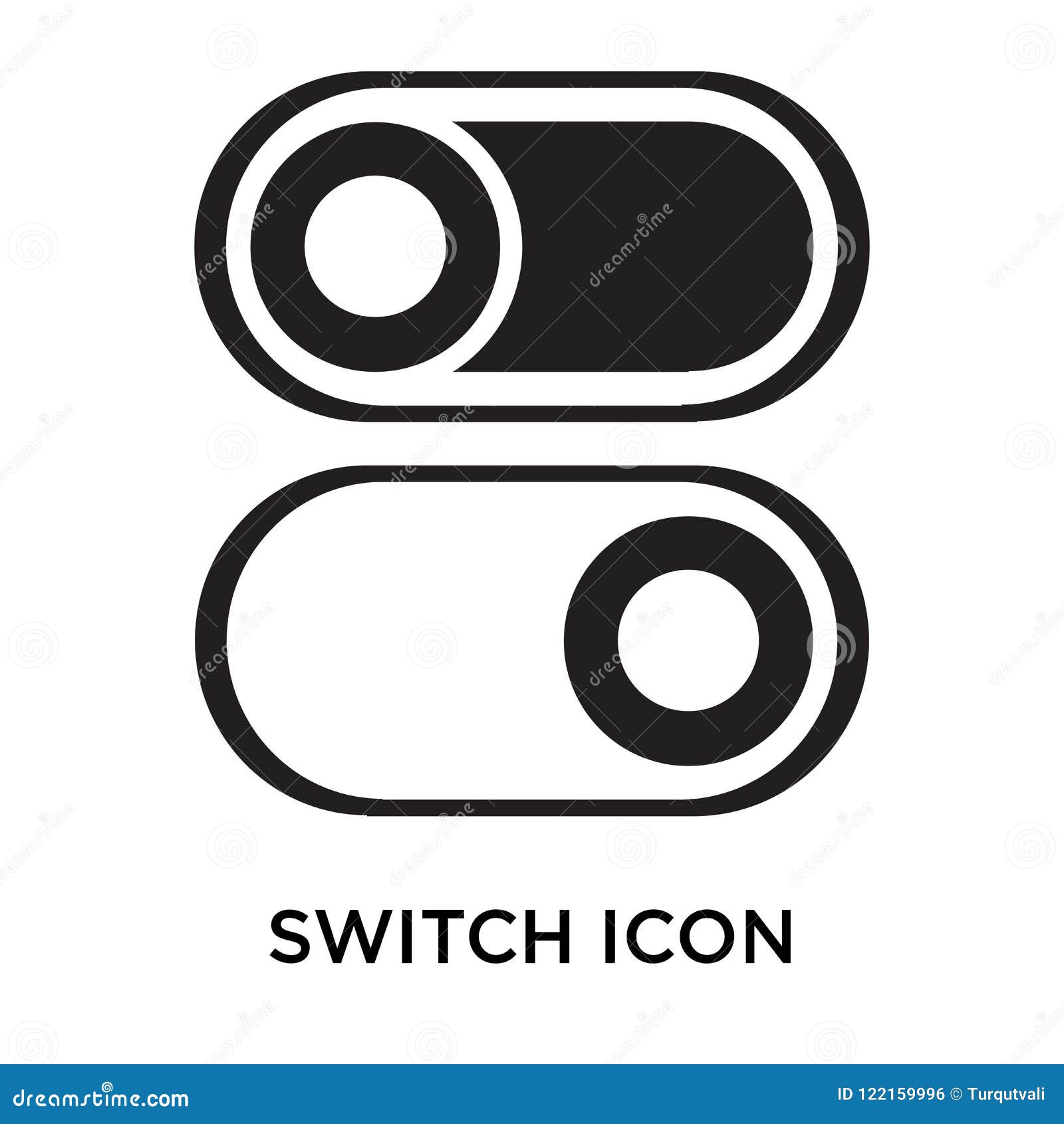 Switch Icon Vector Sign and Symbol Isolated on White Background, Switch ...