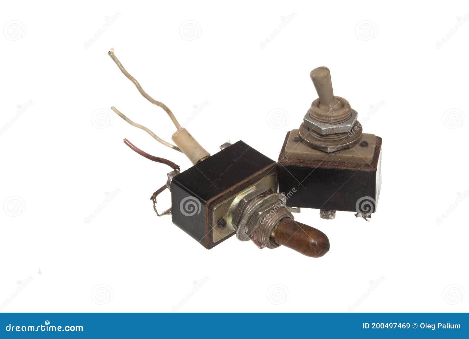 Switch Isolated on White Background Stock Image - Image of electricity ...