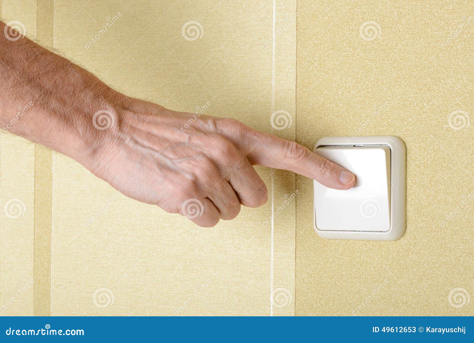 Switch the Light stock image. Image of button, home, pushing - 49612653