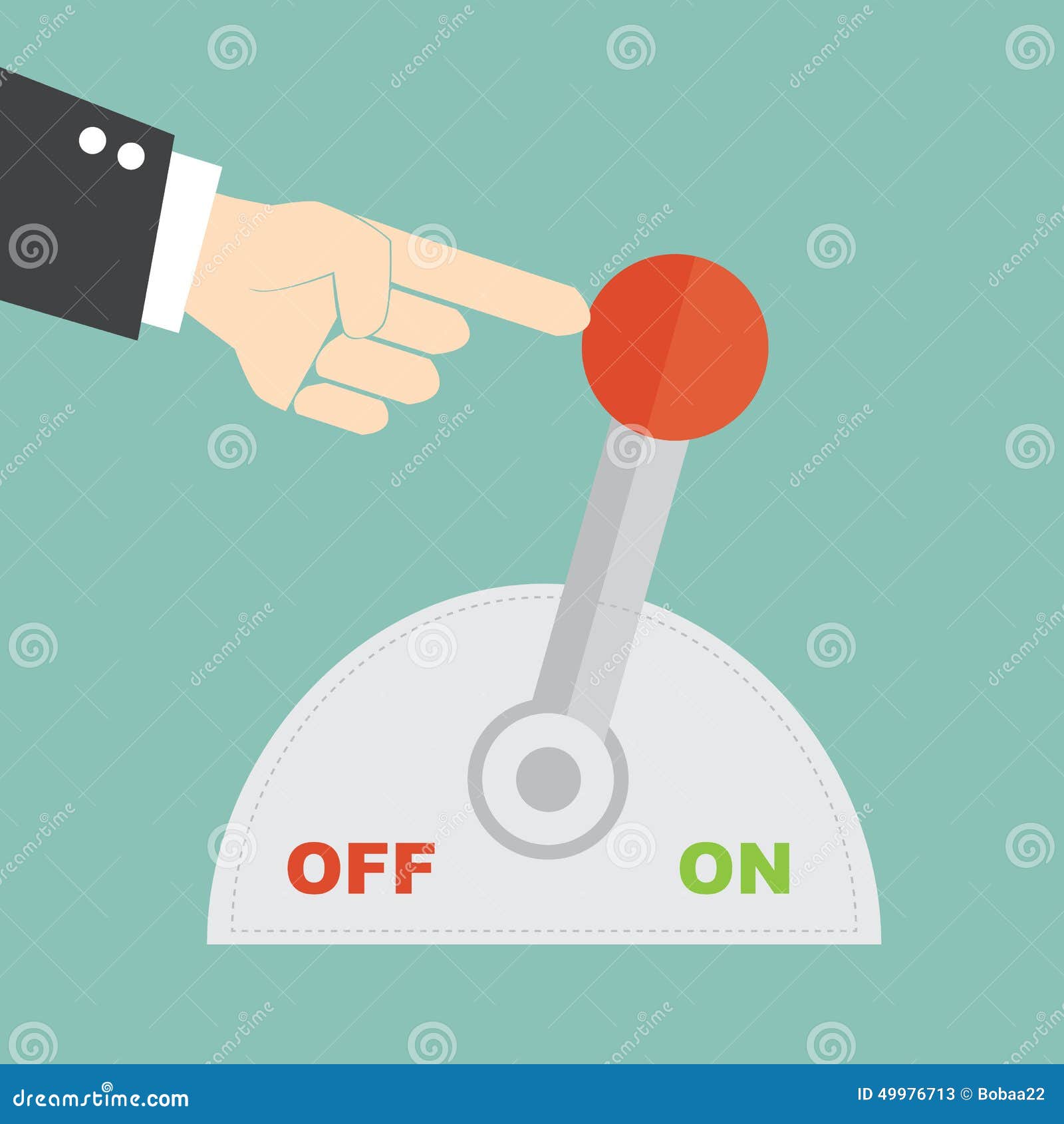 Switch for a new beginning stock illustration. Illustration of colour ...