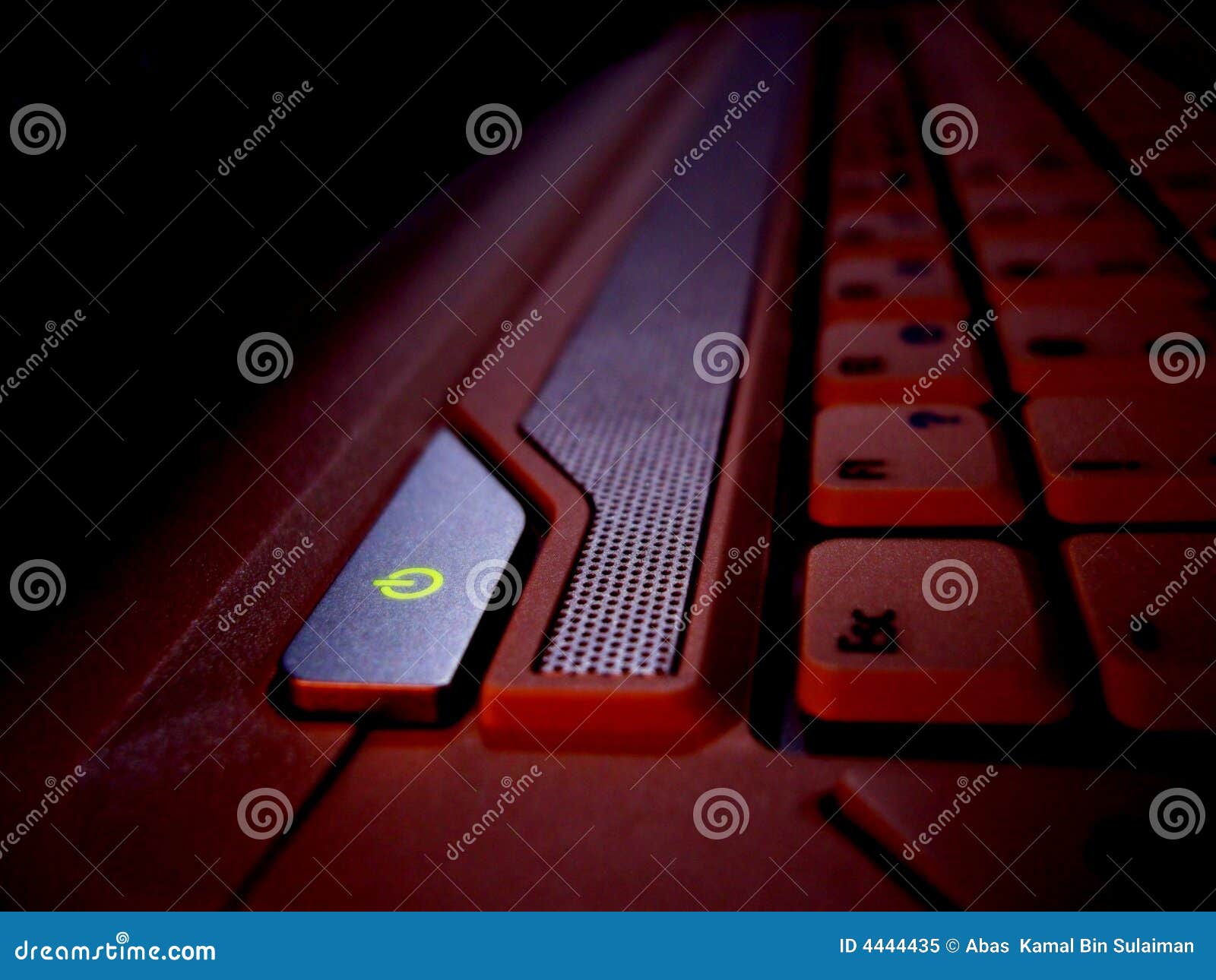 Switch on the notebook stock image. Image of light, switch - 4444435