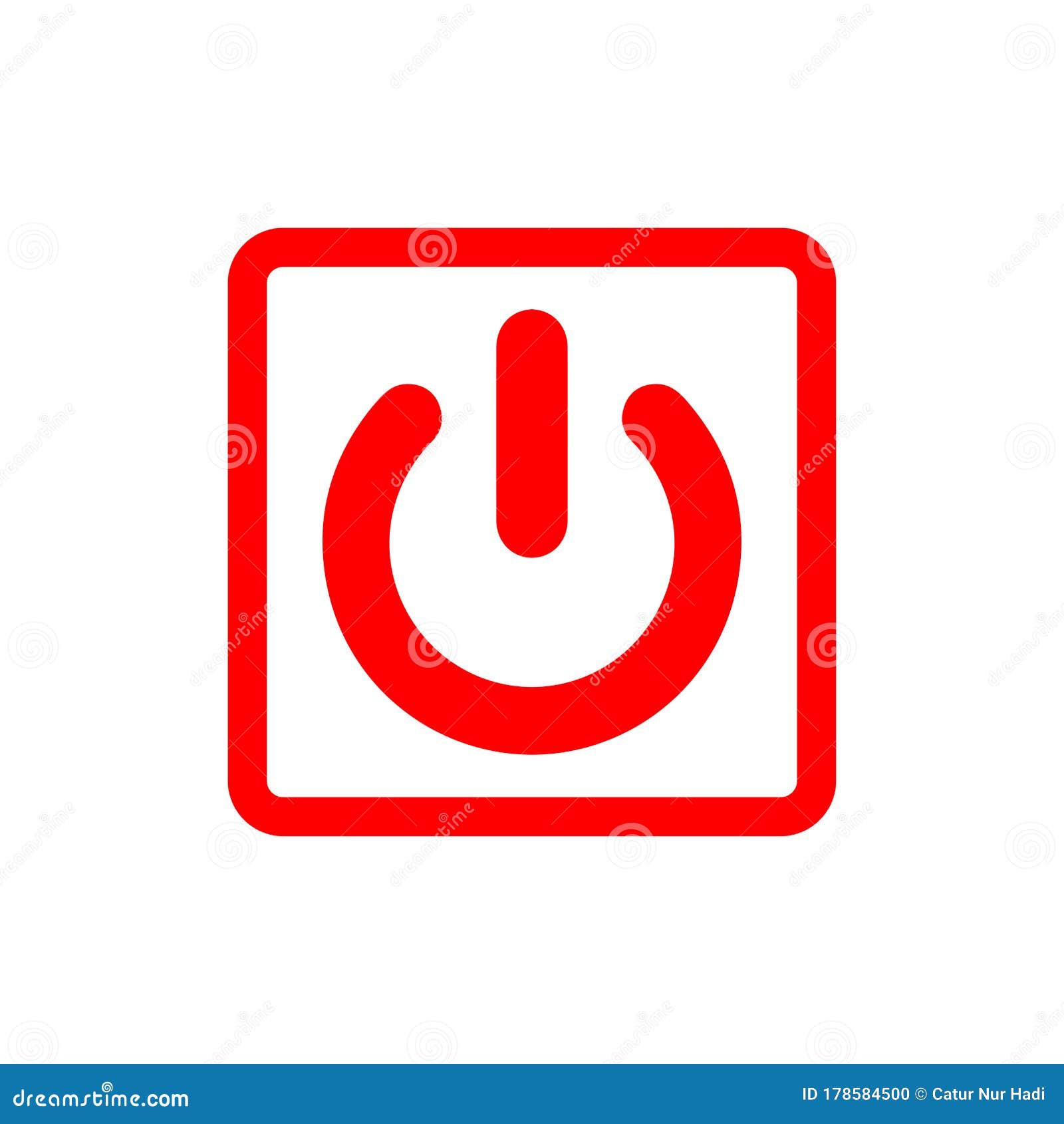 Switch on Off Button Icon Flat Vector Template Design Trendy Stock ...