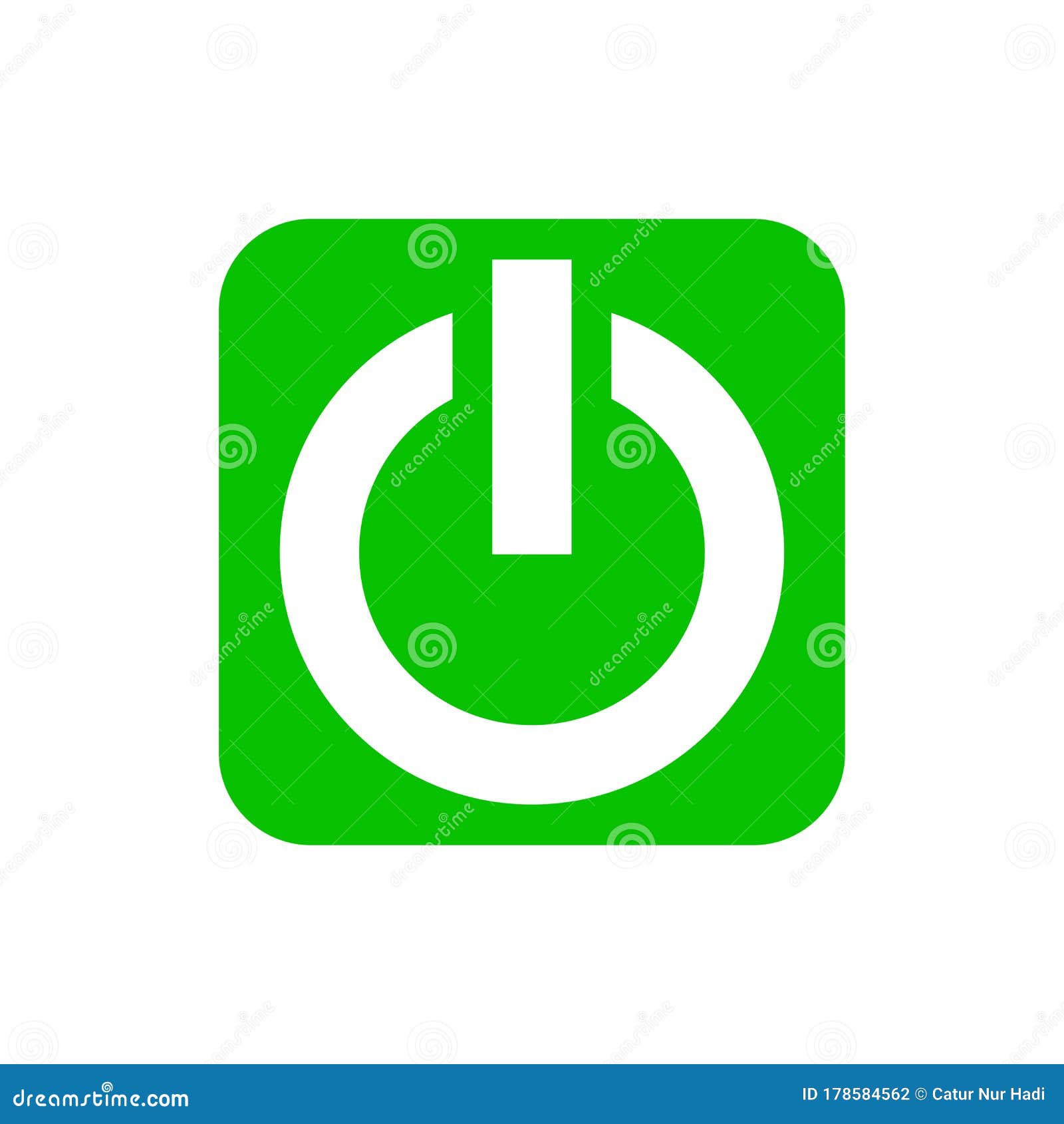 Switch on Off Button Icon Flat Vector Template Design Trendy Stock ...