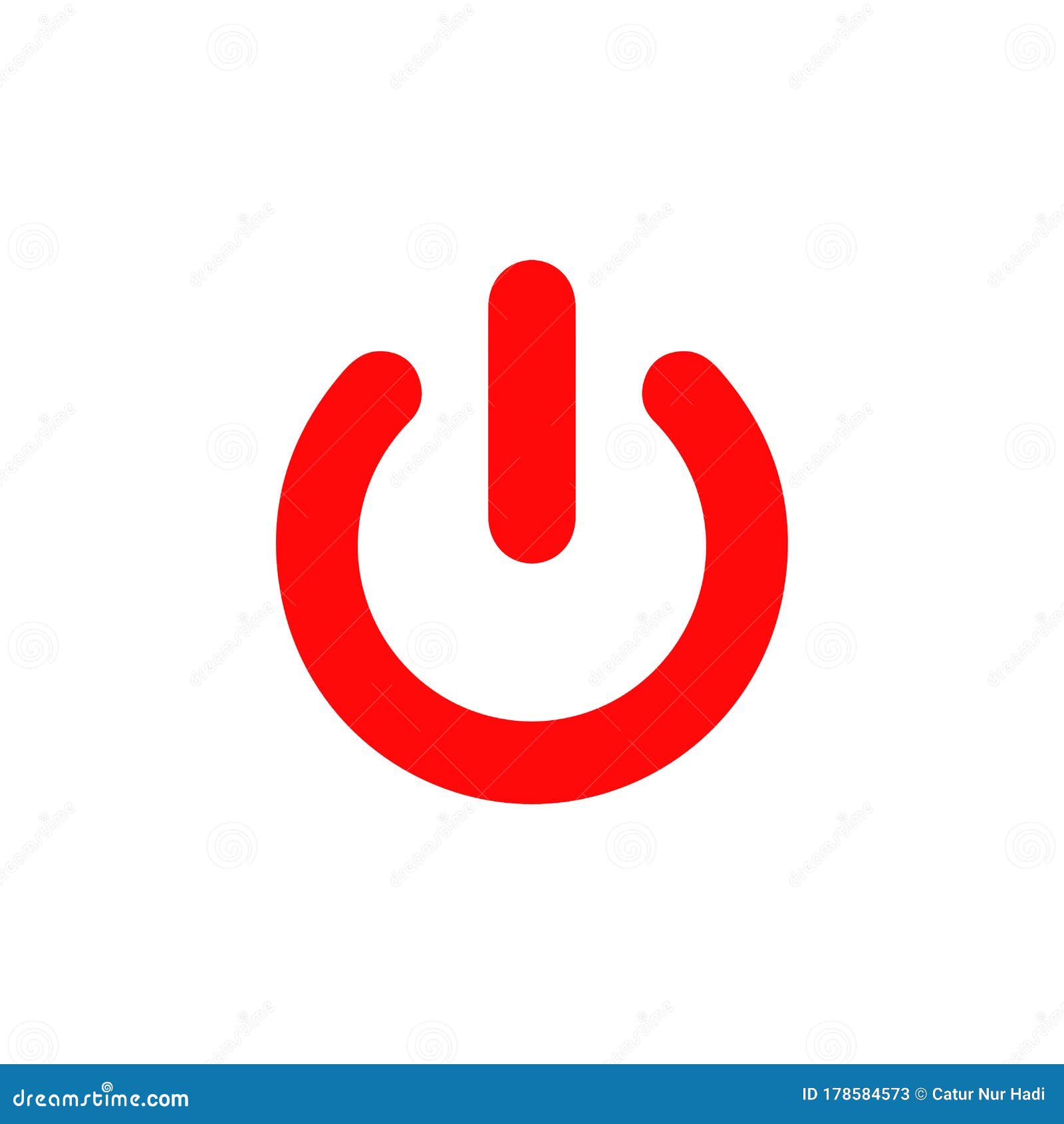Switch on Off Button Icon Flat Vector Template Design Trendy Stock ...