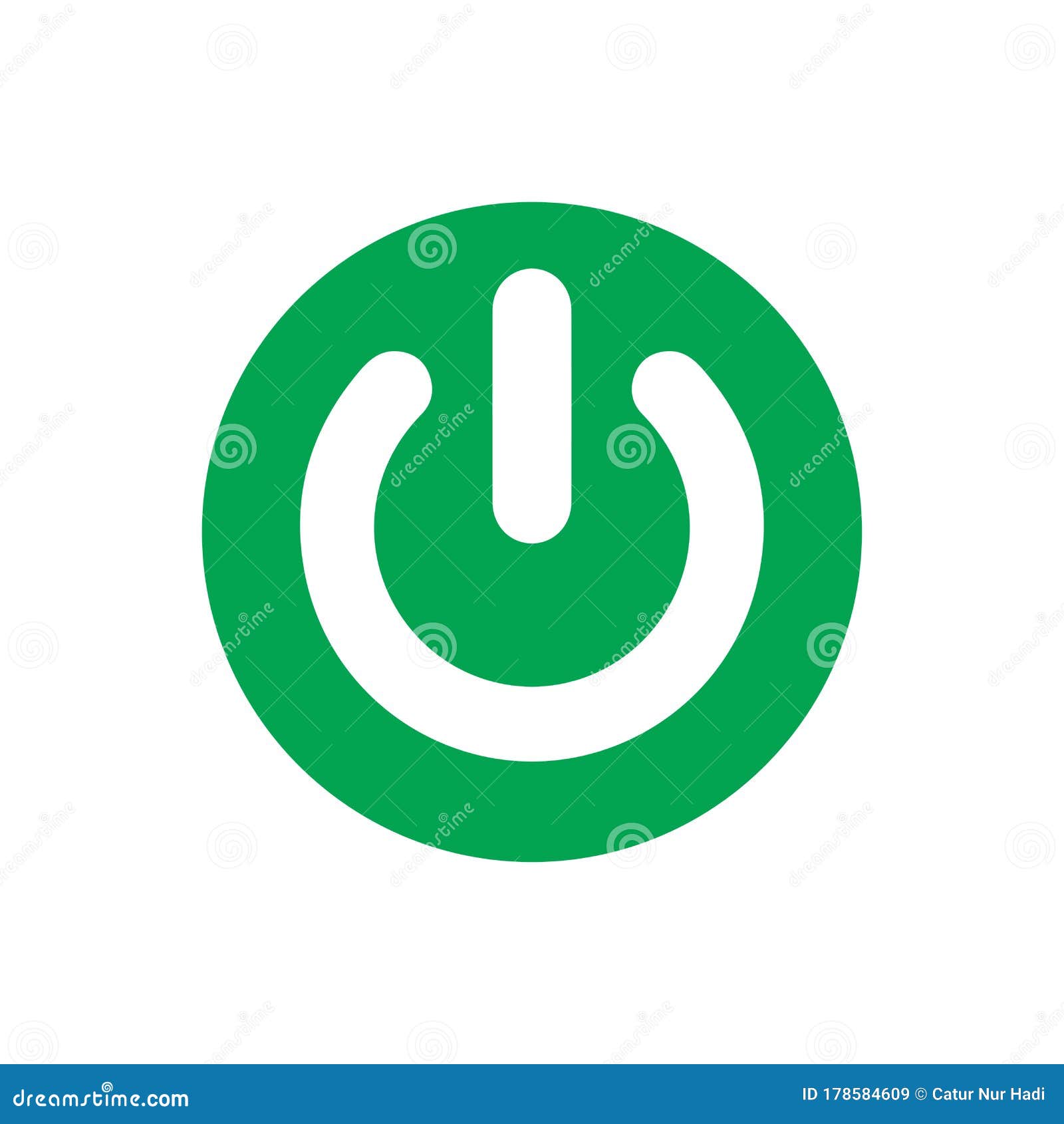 Switch on Off Button Icon Flat Vector Template Design Trendy Stock ...