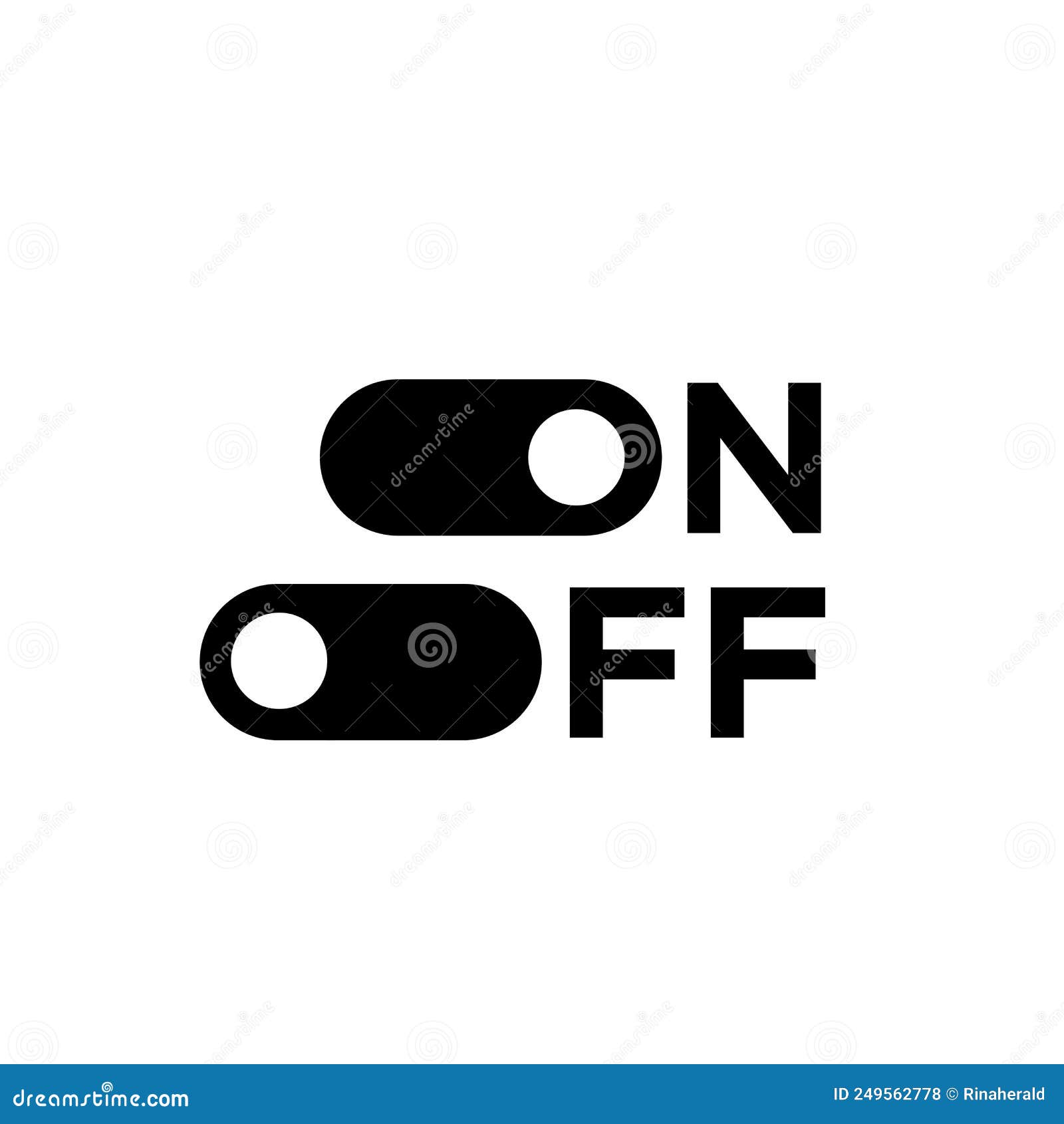 Switch on Off Button Icon Logo Design Stock Illustration - Illustration ...