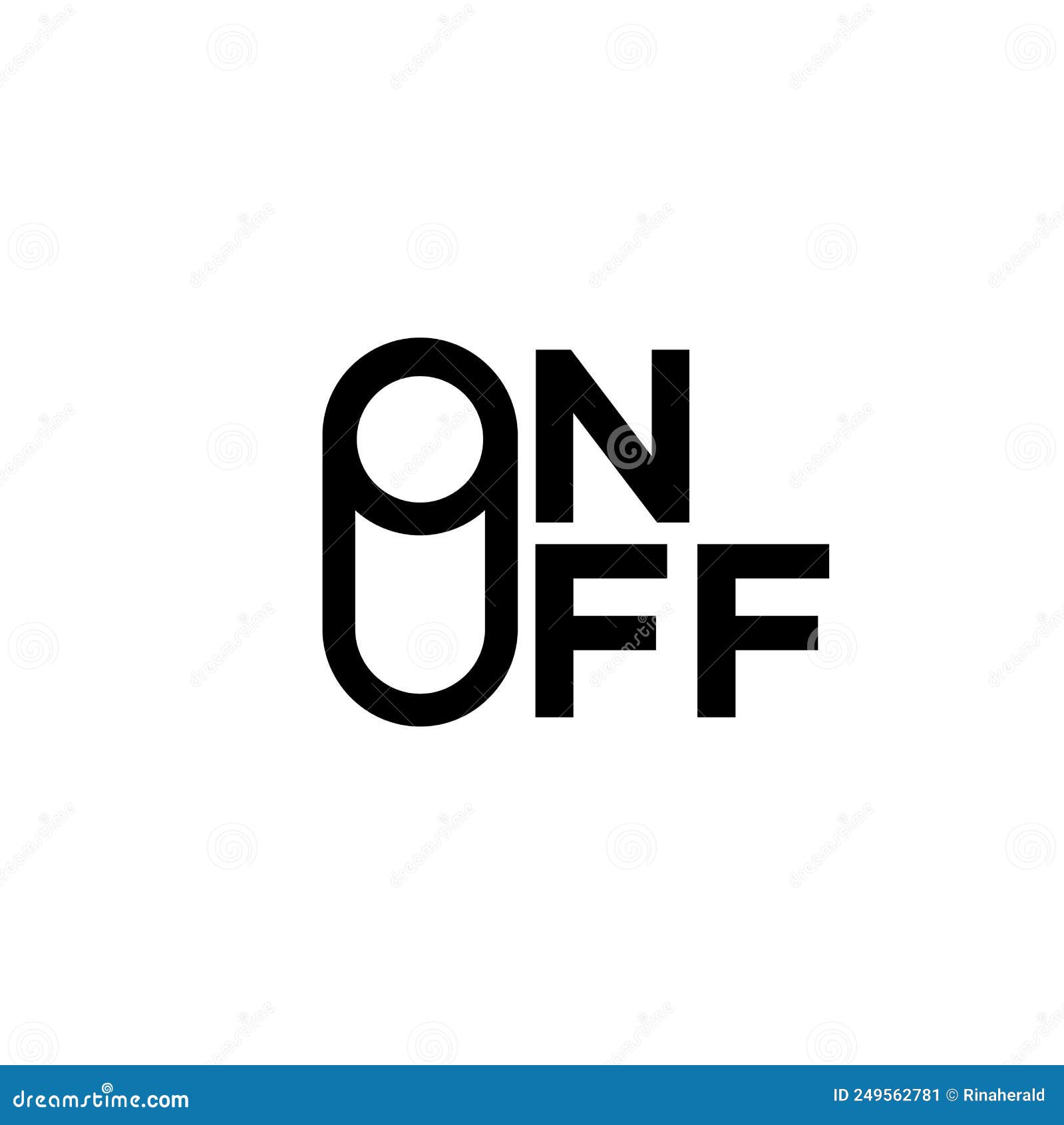 Switch on Off Button Icon Logo Design Stock Illustration - Illustration ...