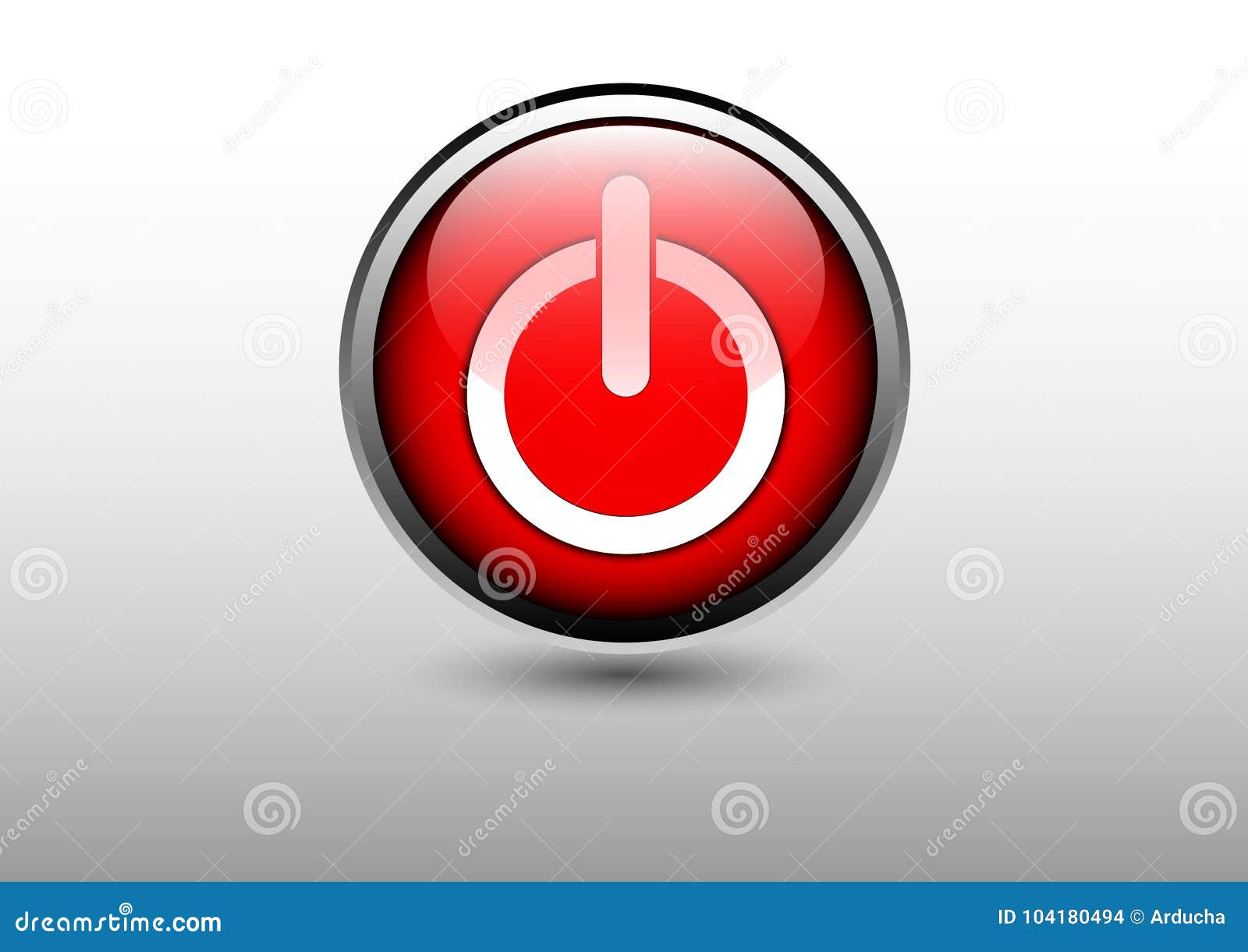 Switch Off Buttons Symbol Icon Banner Stock Vector - Illustration of ...