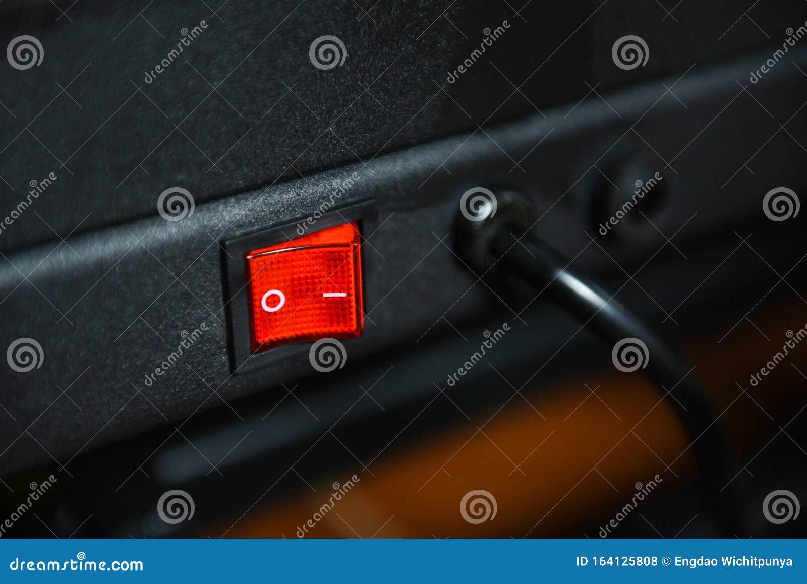Switch on Off in the Electronics Devices Stock Photo - Image of ...