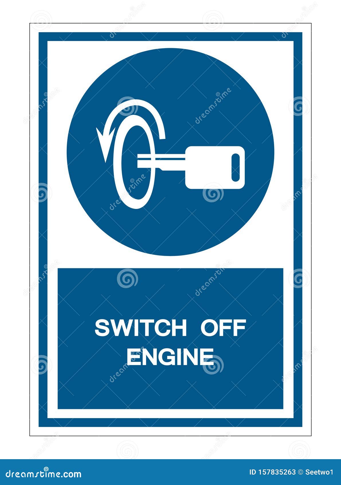 Switch Off Engine Symbol Sign Isolate on White Background,Vector ...
