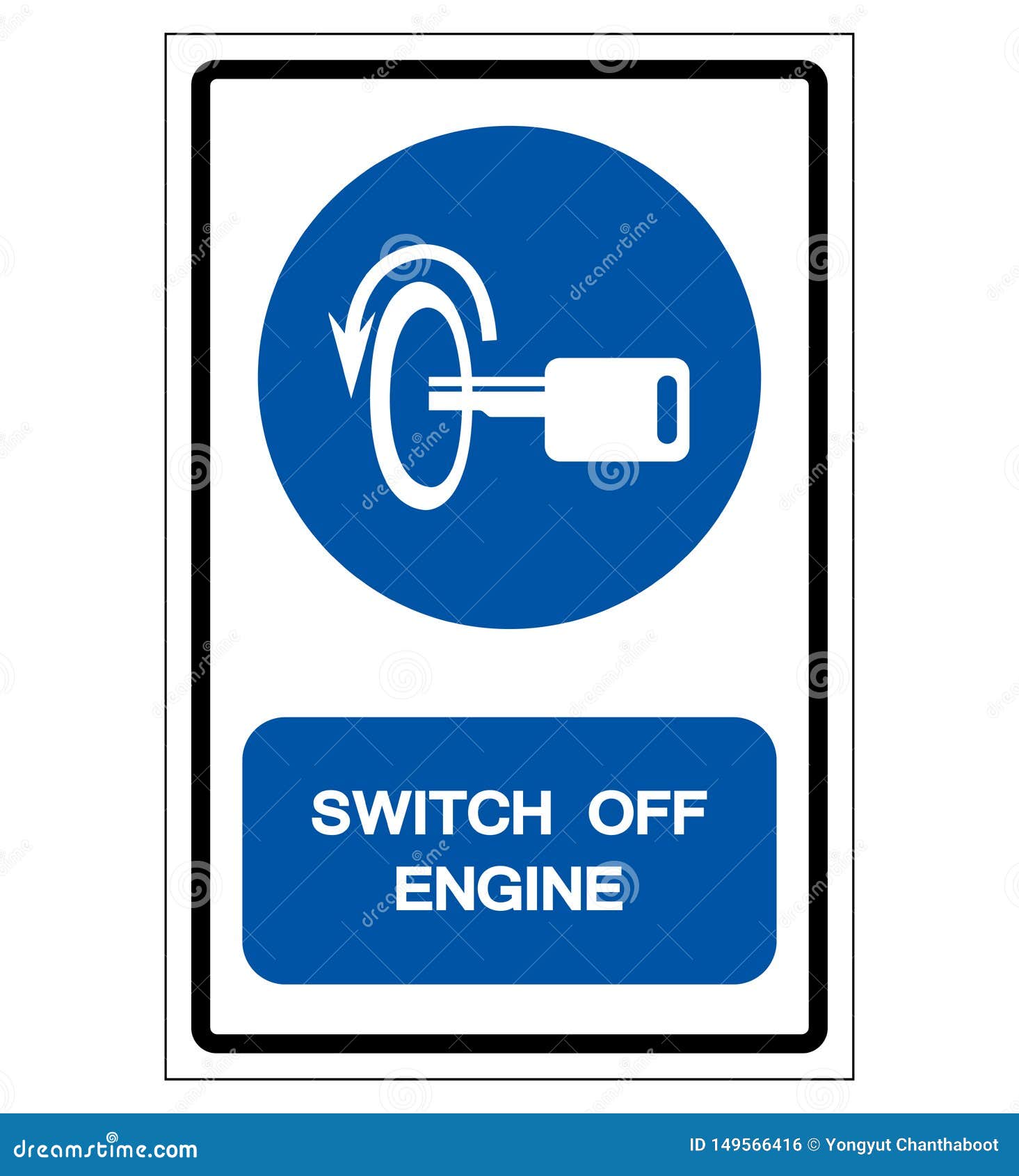 Switch Off Engine Symbol Sign, Vector Illustration, Isolate on White ...