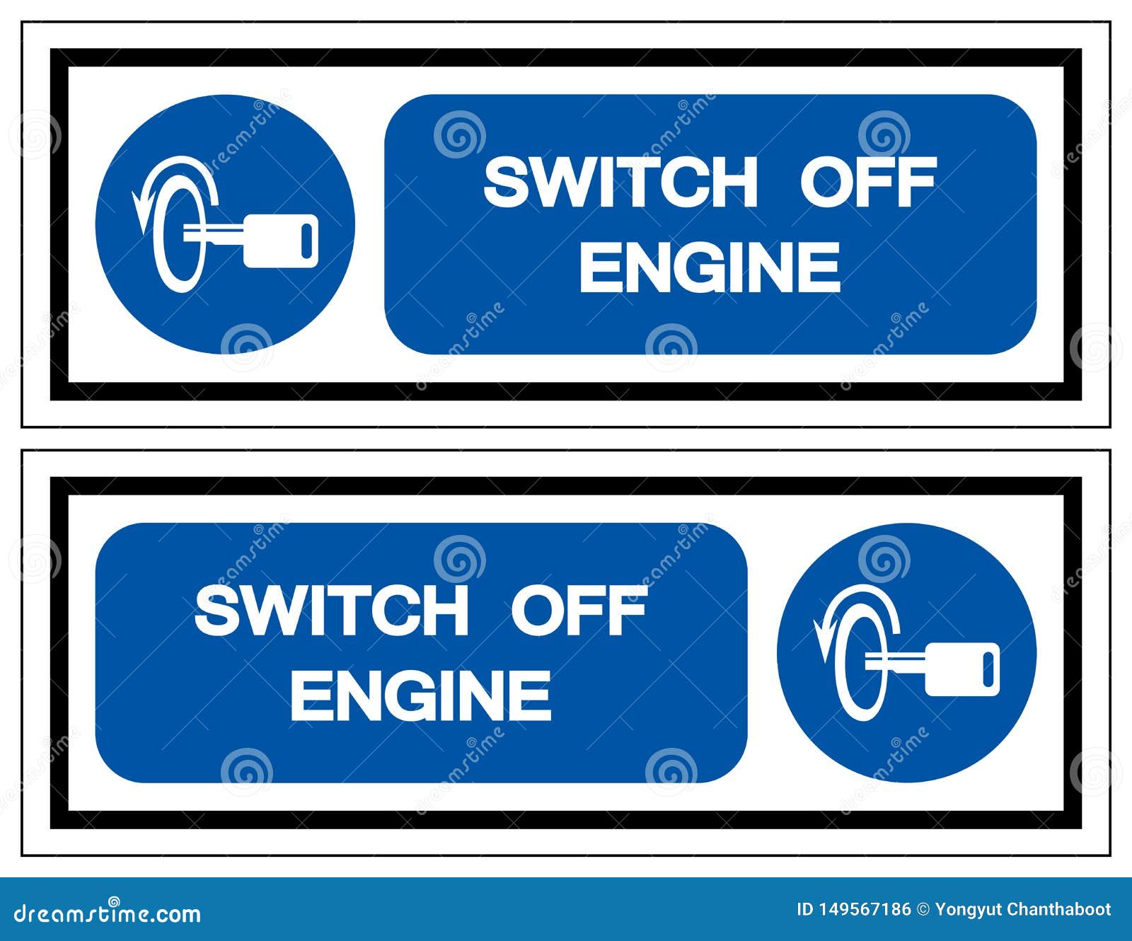 Switch Off Engine Symbol Sign, Vector Illustration, Isolate on White ...