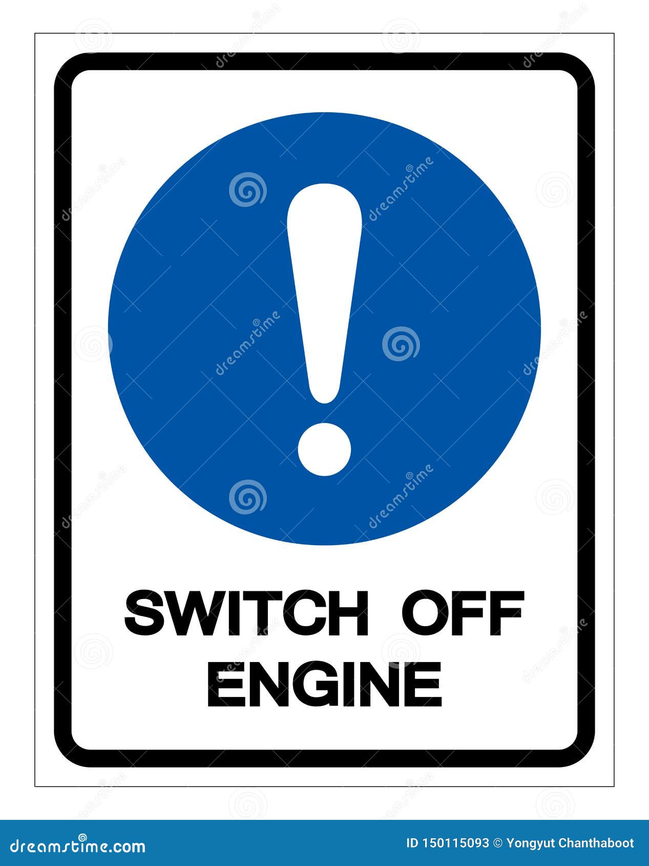 Switch Off Engine Symbol Sign, Vector Illustration, Isolate on White ...