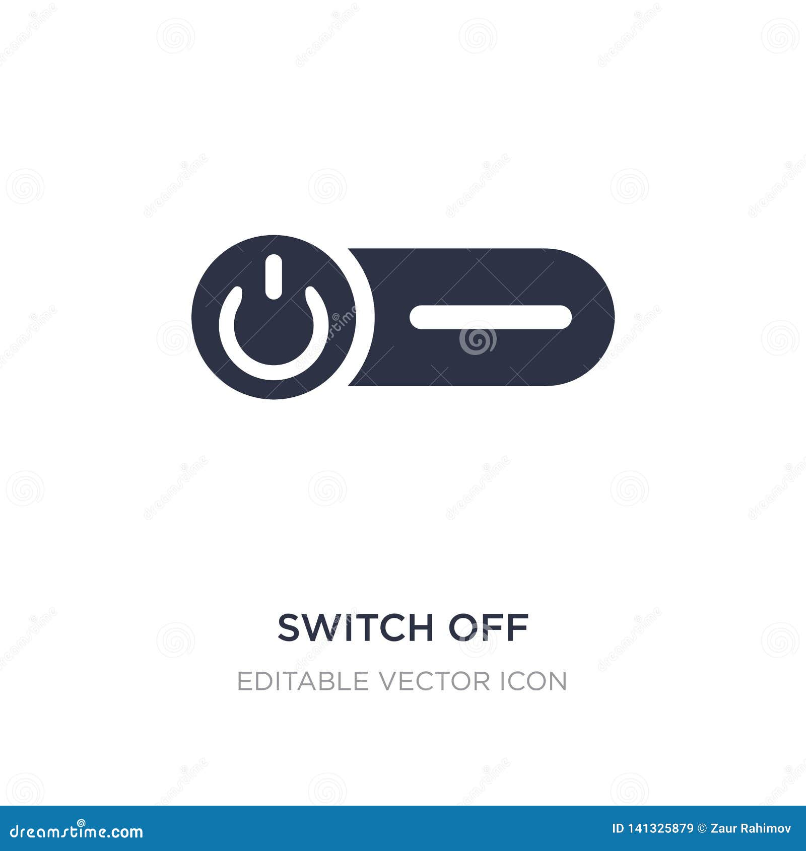 Switch Off Icon on White Background. Simple Element Illustration from ...