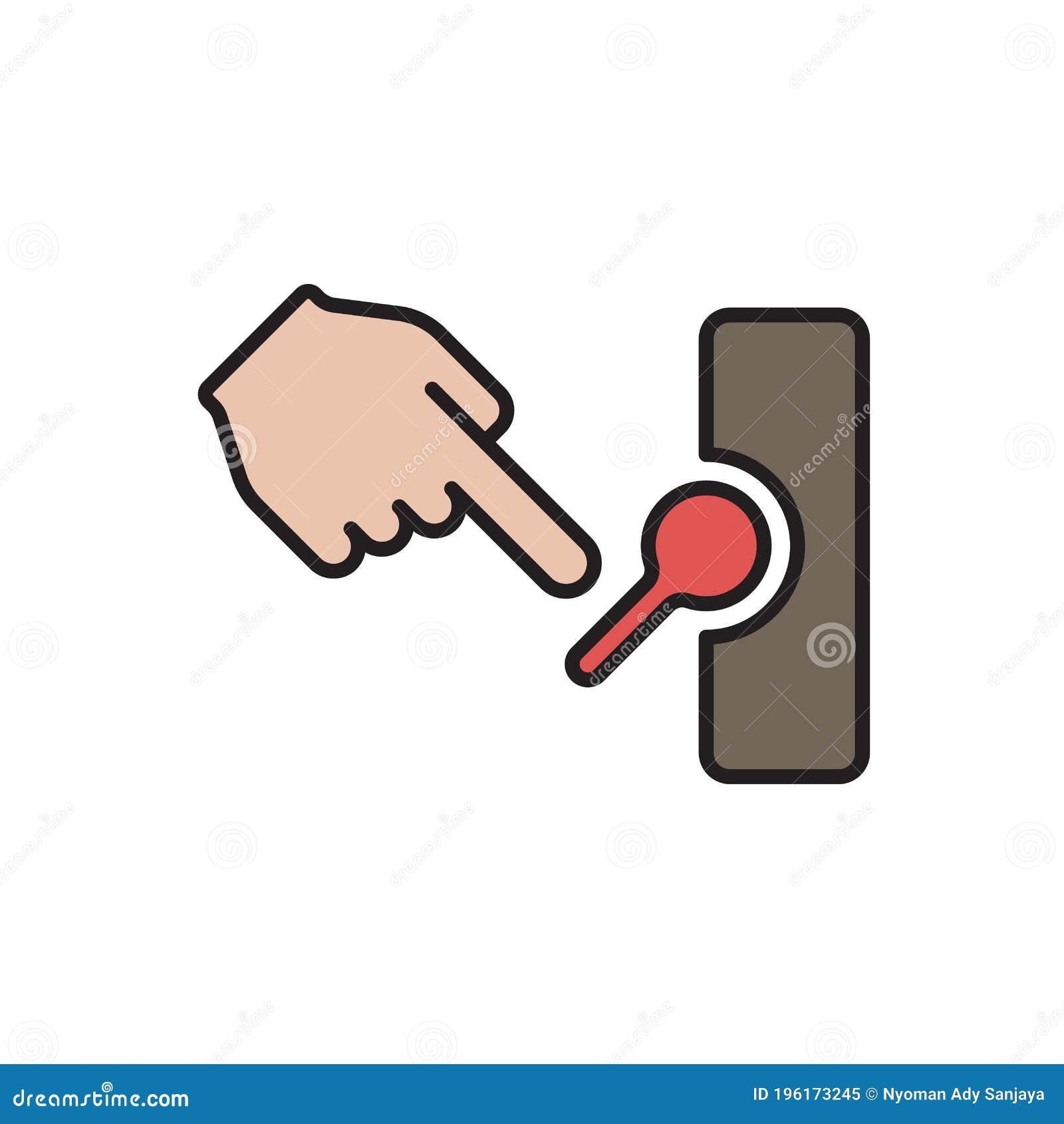 Switch Off after Use Vector Icon Symbol Energy Saving Isolated on White ...