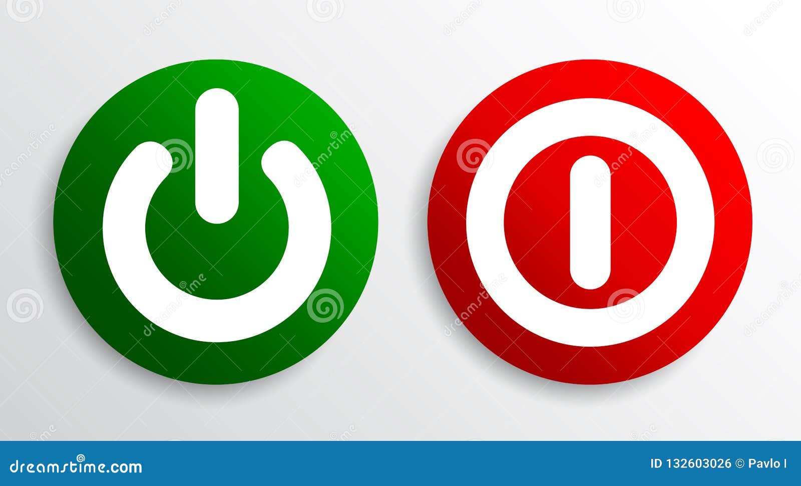 Switch on and off - vector stock illustration. Illustration of logo ...