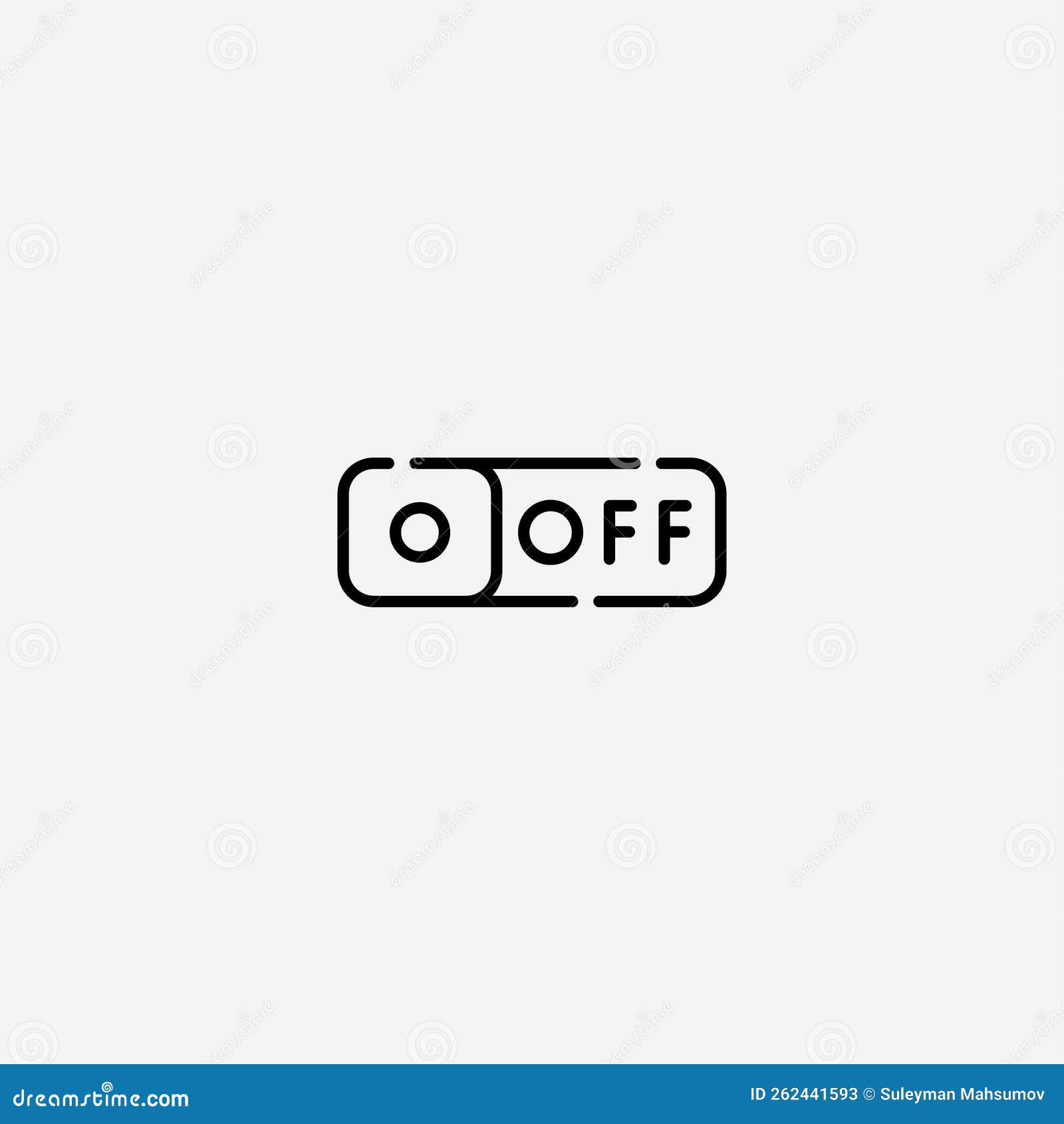 Switch Off Vector Icon Sign Symbol Stock Illustration - Illustration of ...