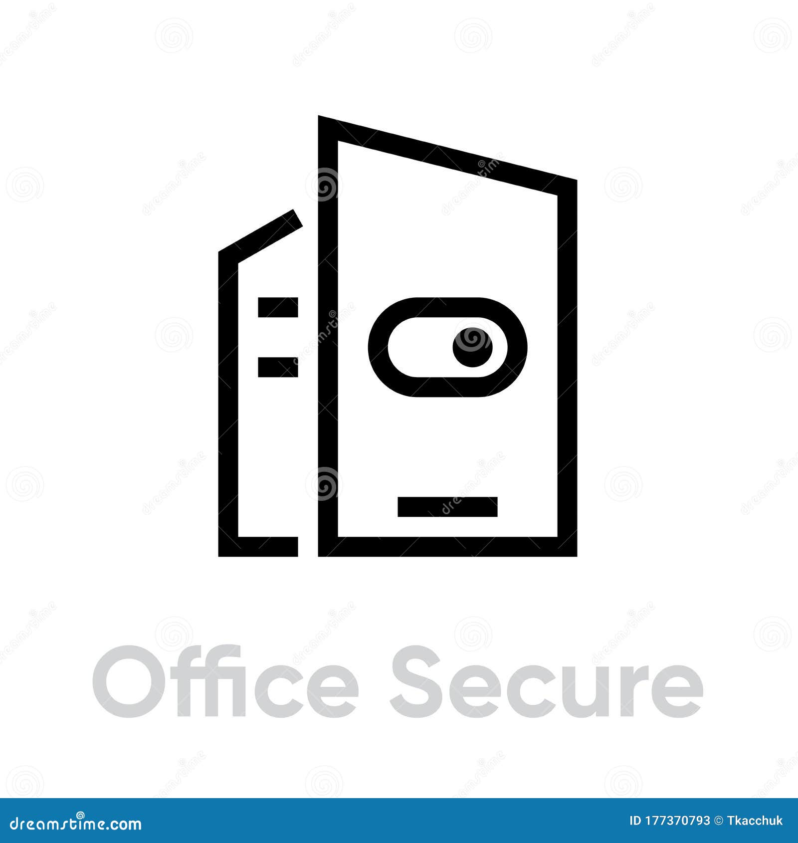 Switch Office Secure Security Icon. Editable Line Vector Stock Vector ...