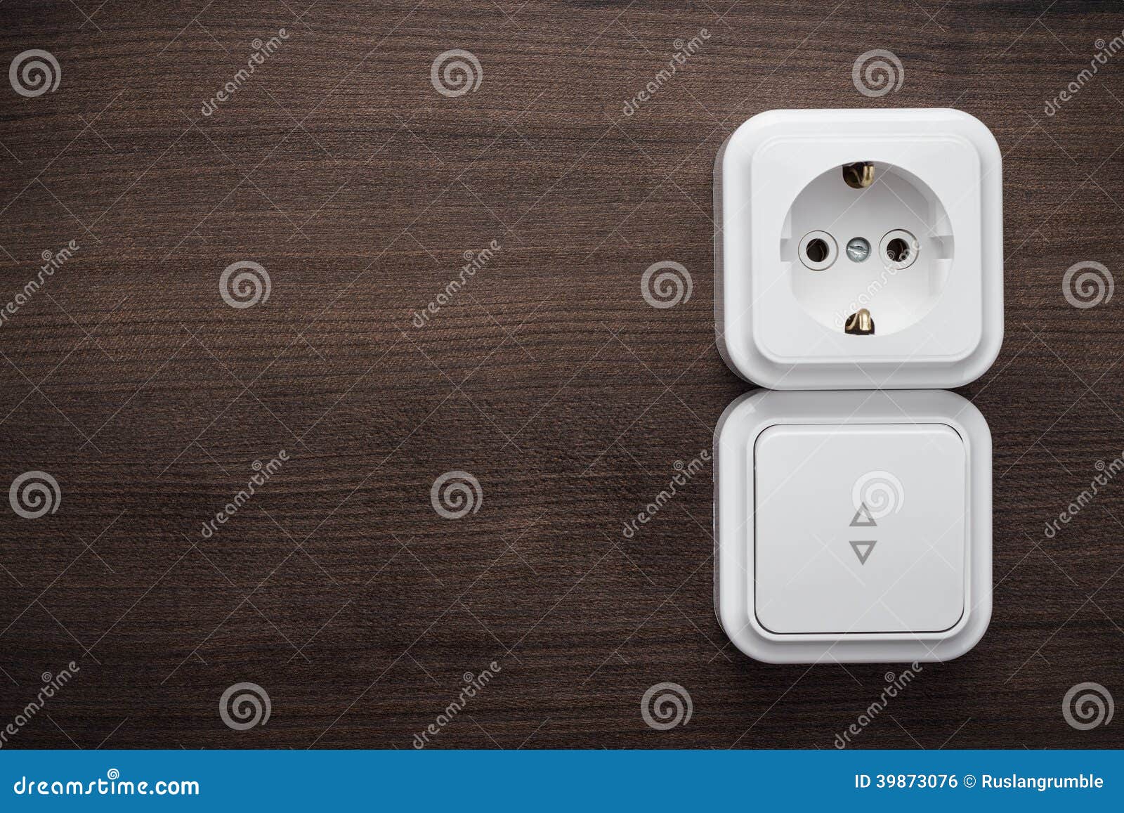 Switch and Outlet on the Wall Stock Photo - Image of european, outlet ...