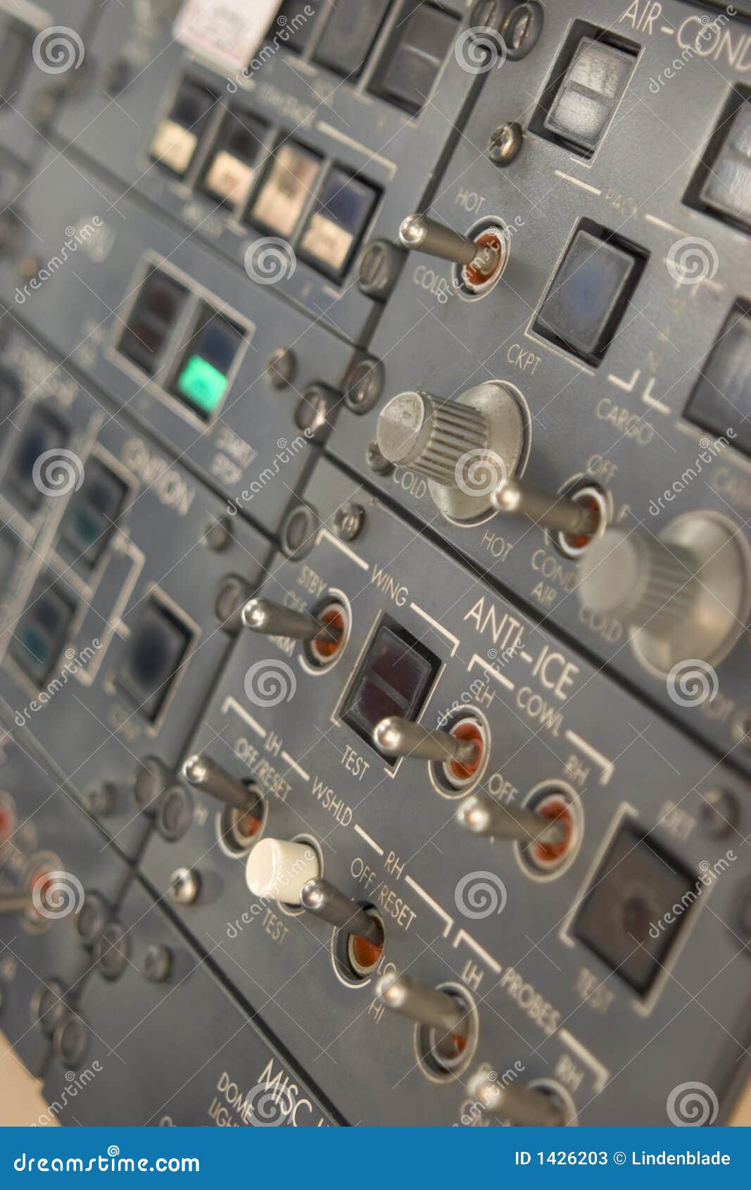 Switch Panel stock image. Image of commercial, dials, panel - 1426203