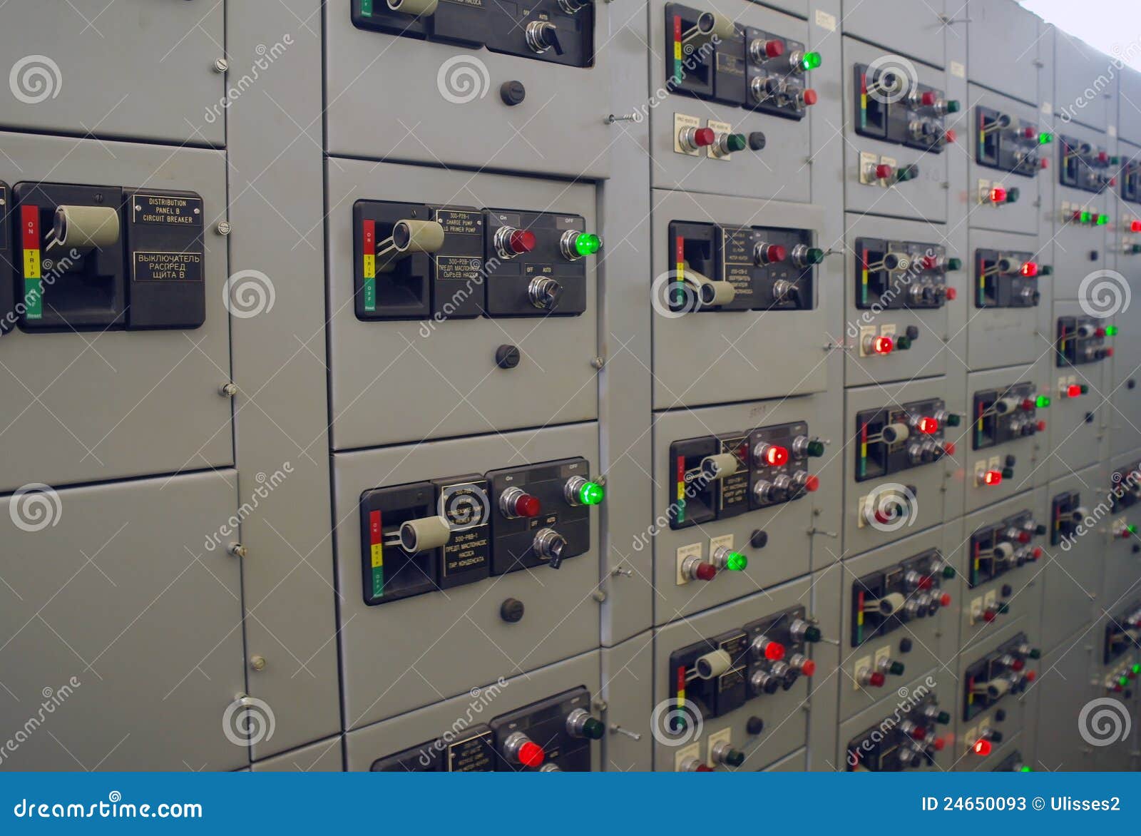 Switch panel. stock image. Image of breaker, connect - 24650093