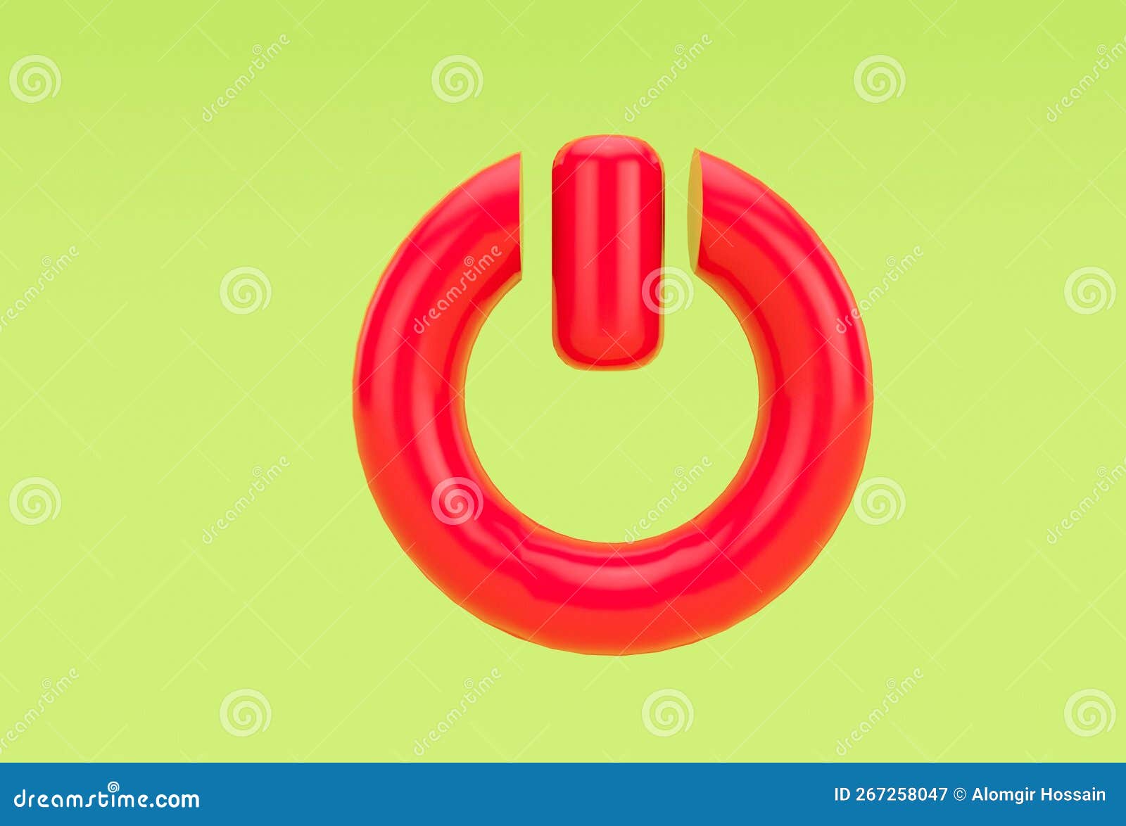 Switch Power Close or Off Icon 3d Illustration Minimal 3d Rendering ...