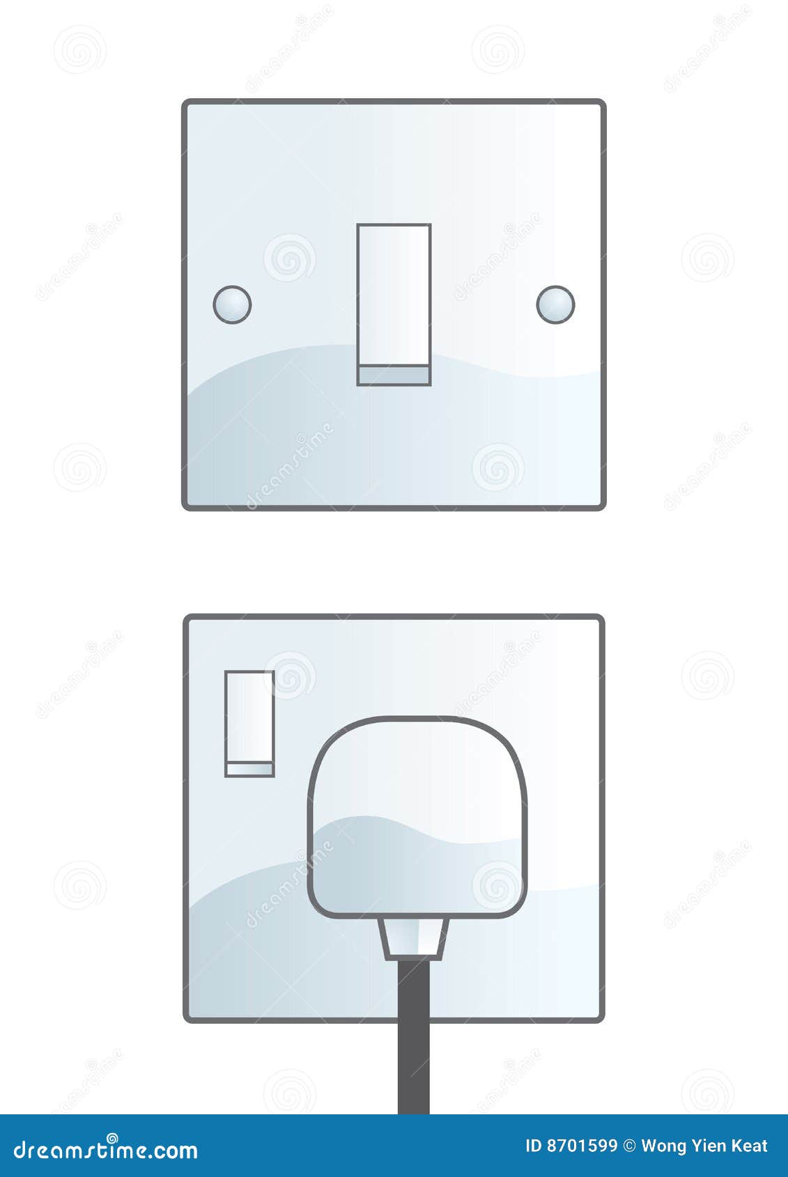 Switch and Socket stock vector. Illustration of graphic - 8701599