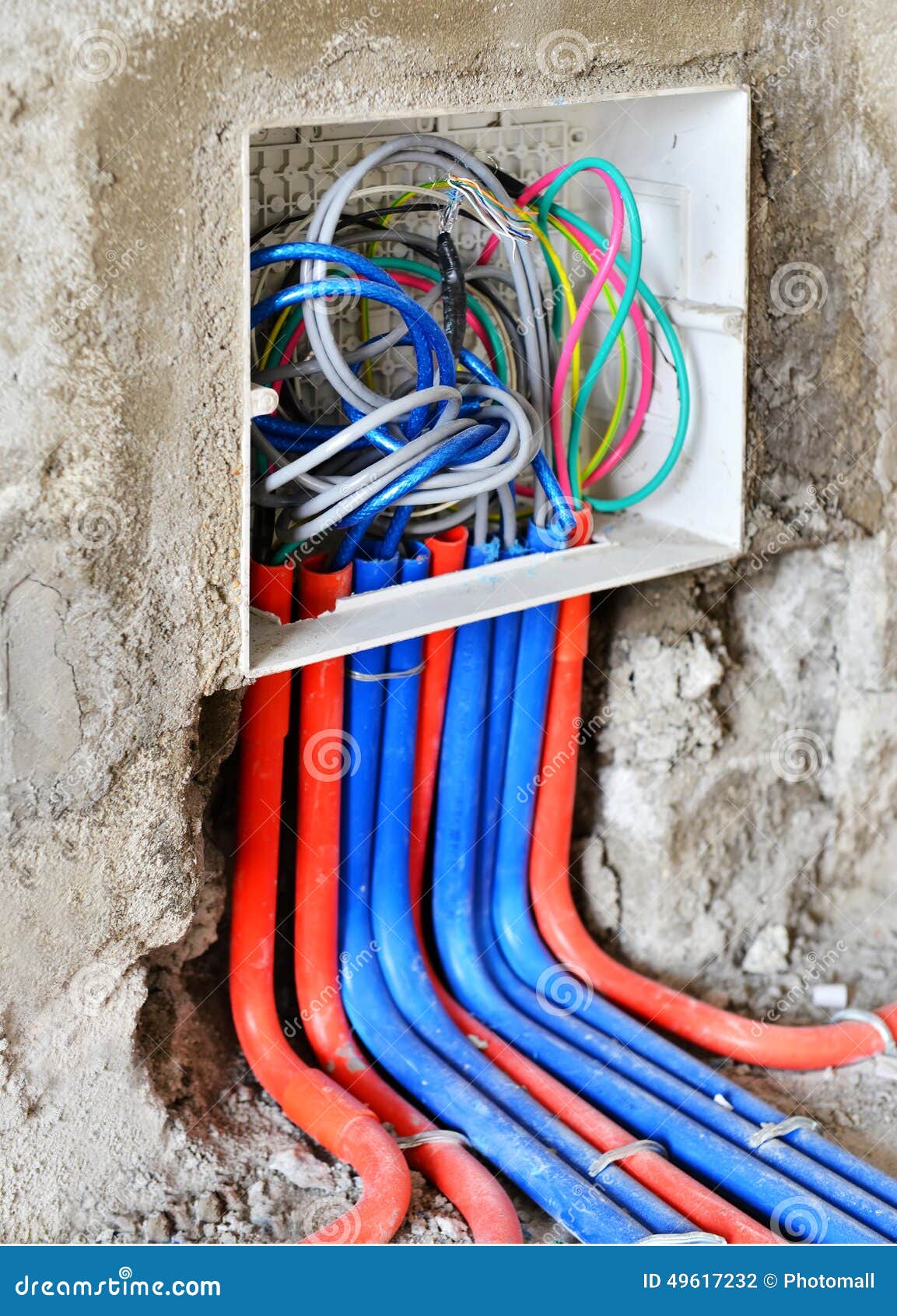 A Switch Socket Under Installing Stock Photo - Image of energy ...