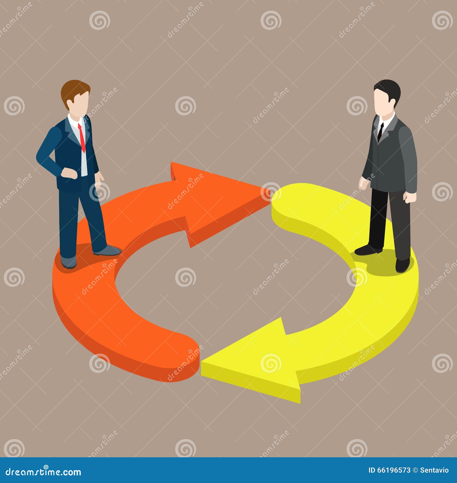 Switch Staff Change Management Flat 3d Isometric Vector Stock Vector ...
