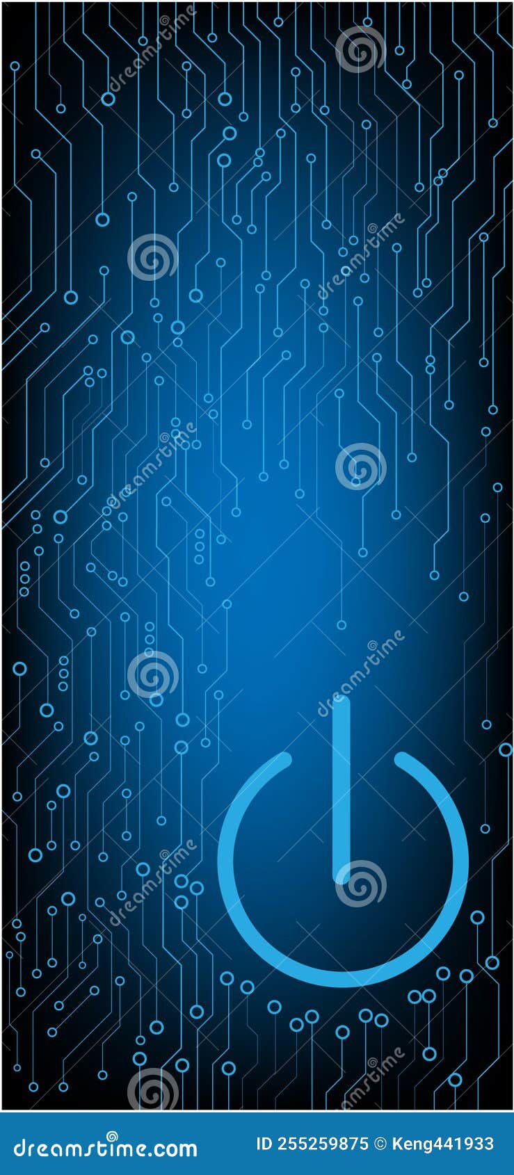 Switch Symbol AI Electronic Circuit Board Hologram Vector Concept for ...