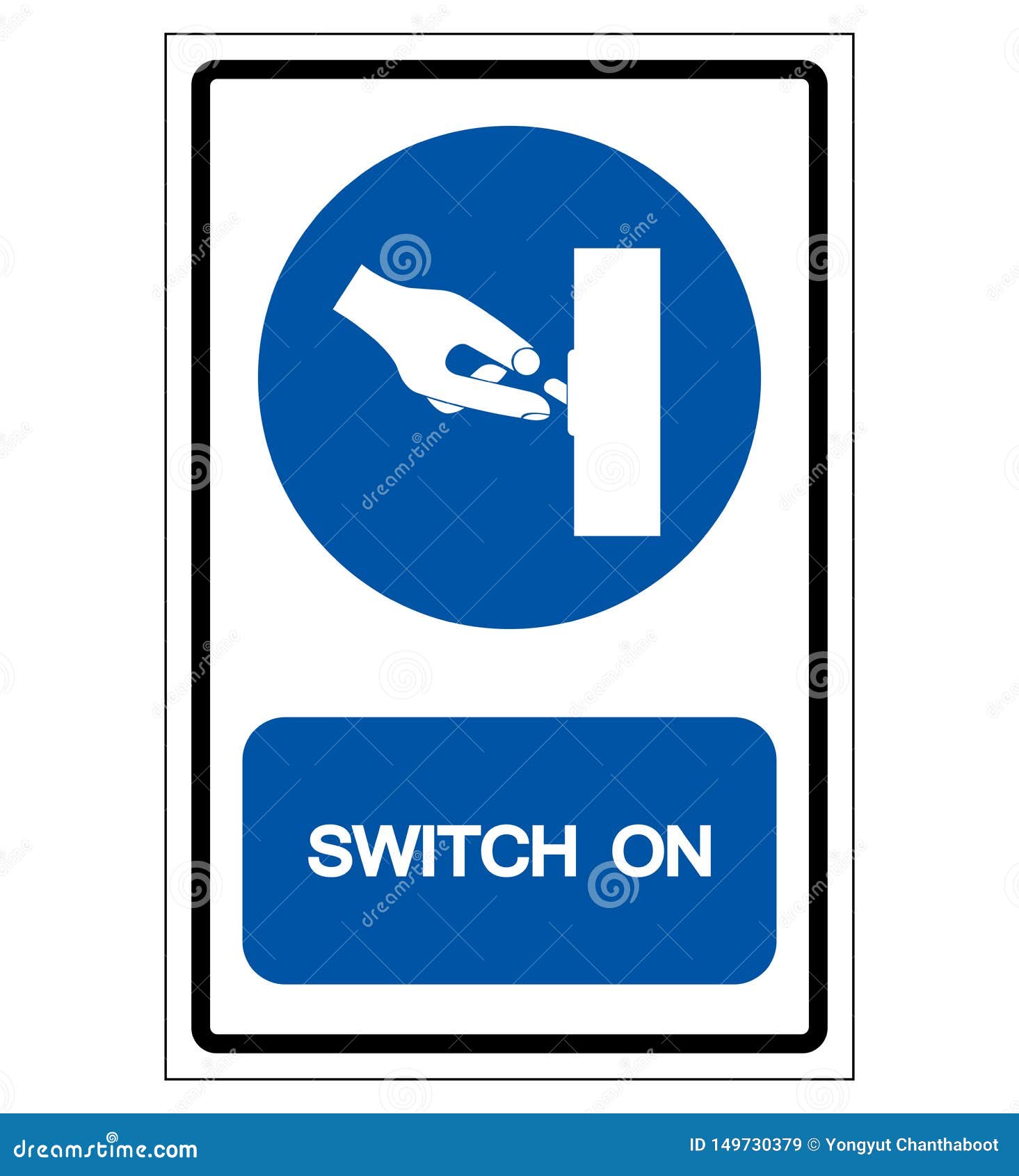 Switch on Symbol Sign ,Vector Illustration, Isolate on White Background ...