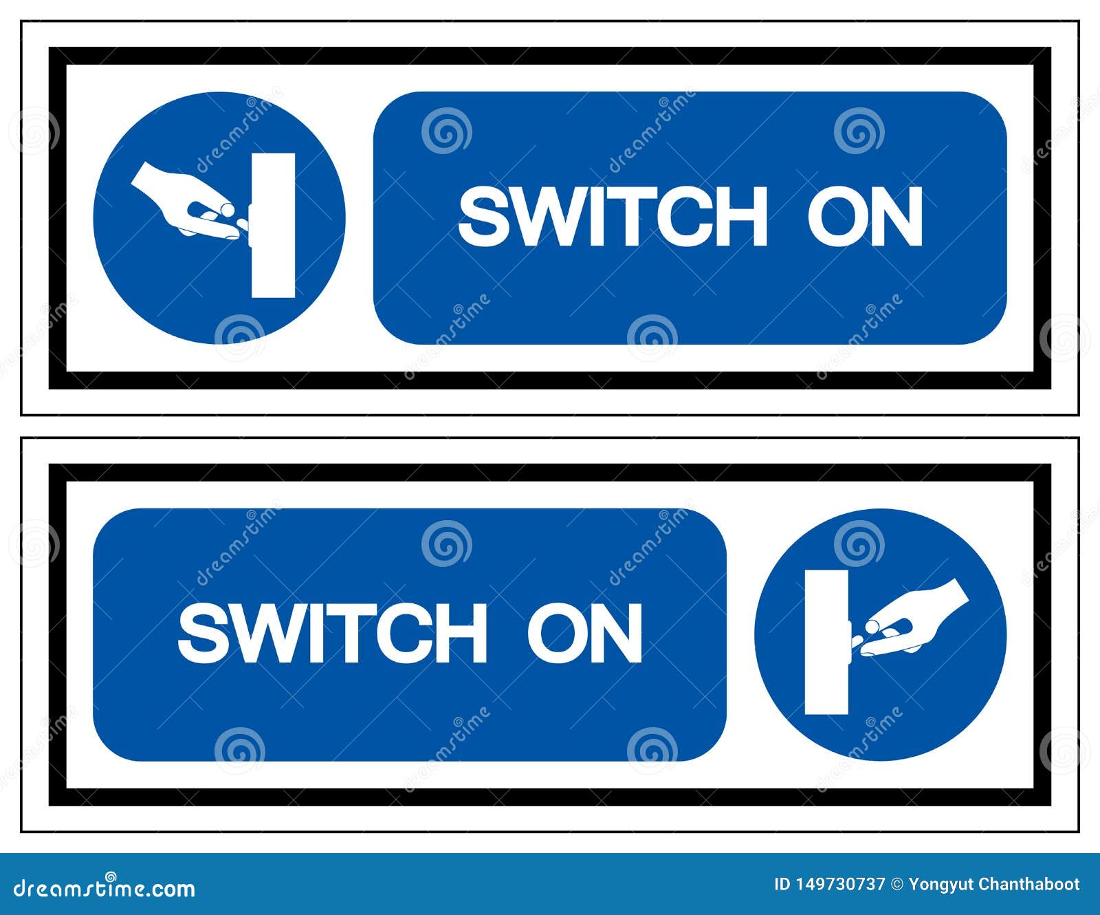 Switch on Symbol Sign ,Vector Illustration, Isolate on White Background ...