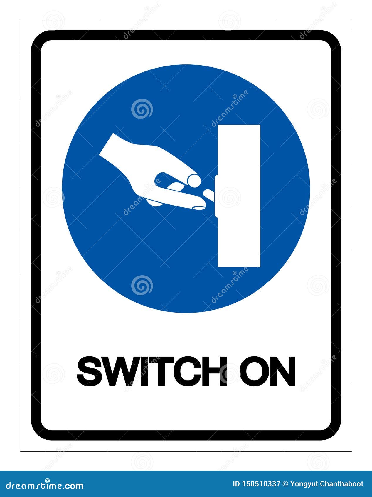 Switch on Symbol Sign ,Vector Illustration, Isolate on White Background ...