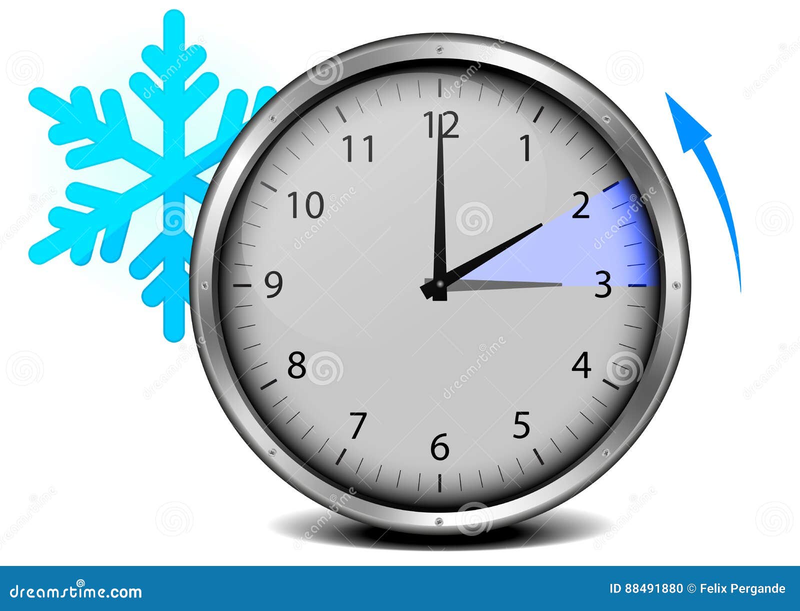 Switch to winter time stock illustration. Illustration of measurement ...