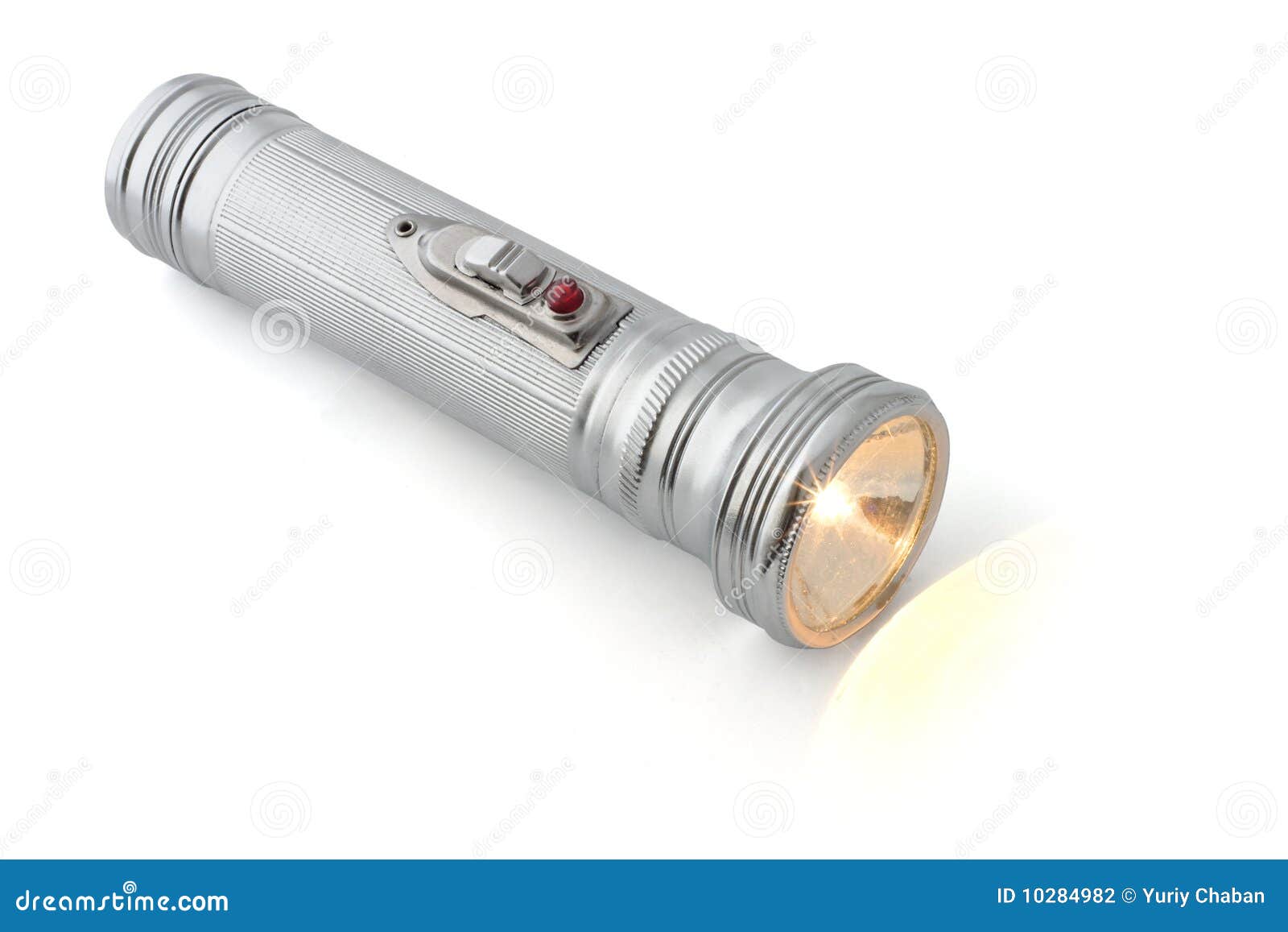 Switch on torch stock photo. Image of stainless, bulb - 10284982