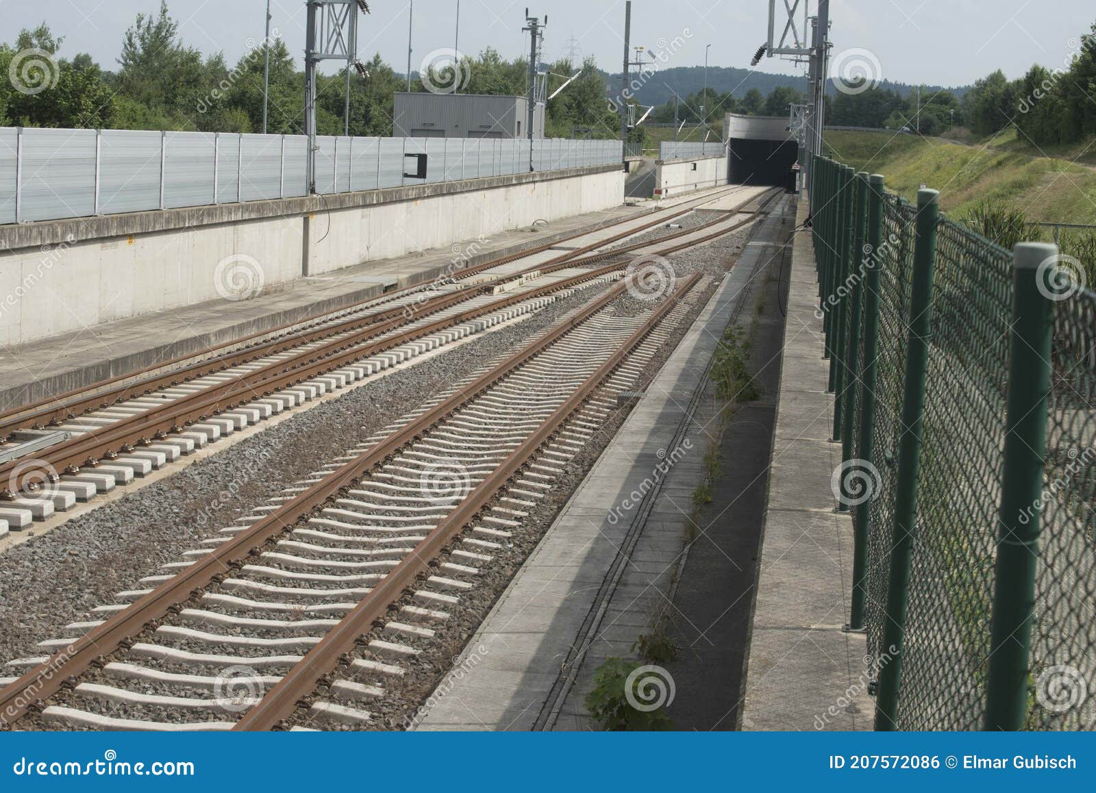 Switch or Track Switch in Railroad and Train Traffic Stock Photo ...