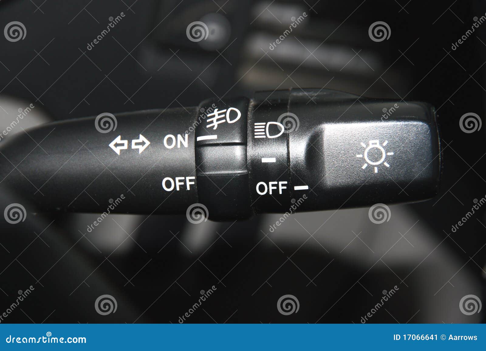 The Switch of Turn and Light Stock Image - Image of light, automotive ...