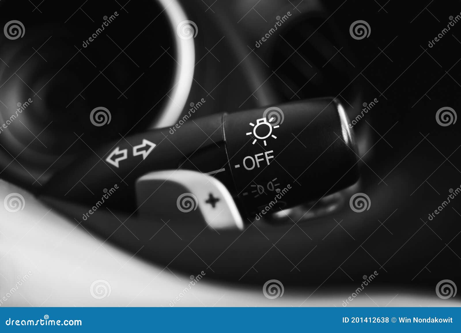 Switch off car headlights stock photo. Image of panel - 201412638