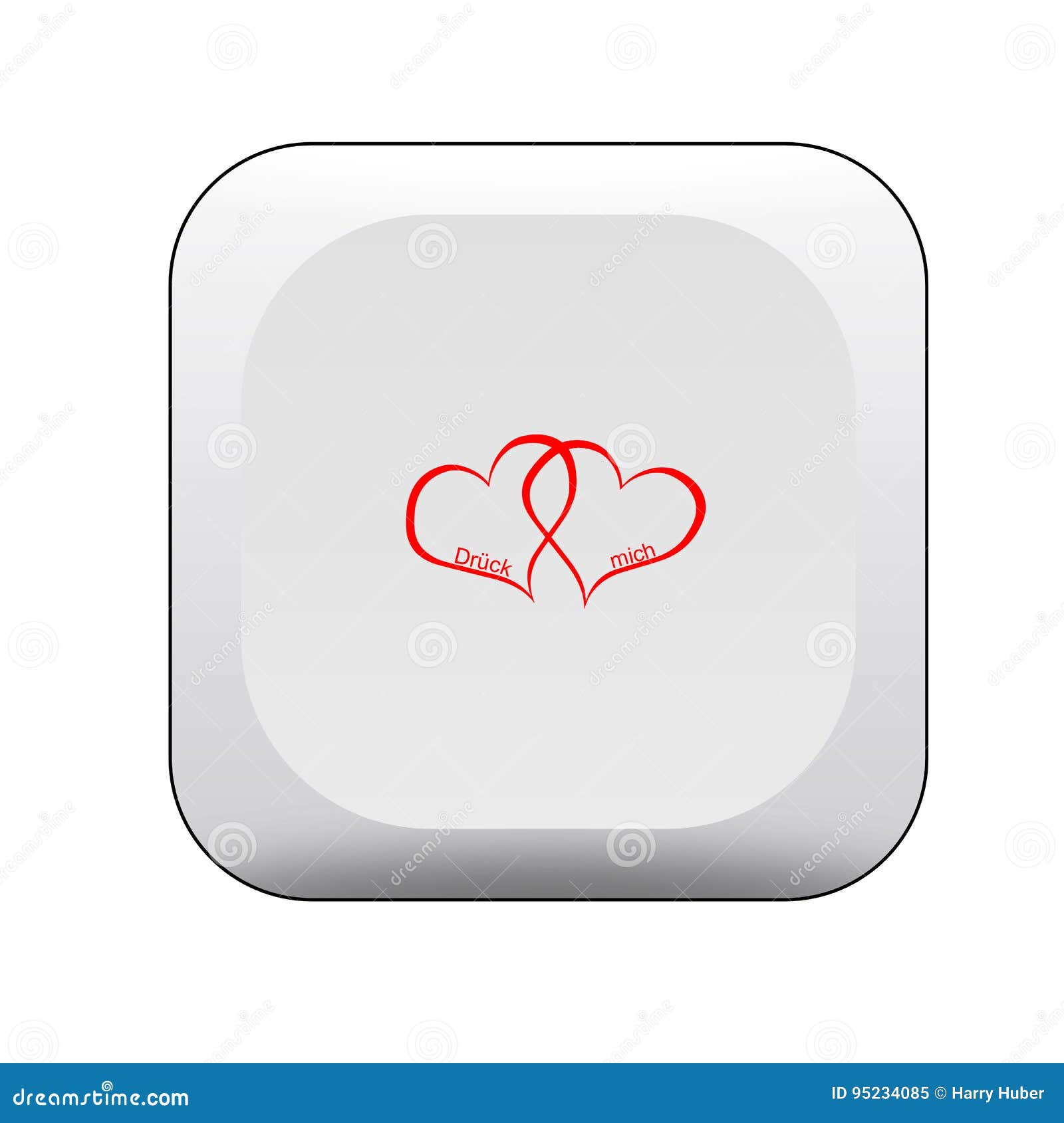 Switch with two hearts stock illustration. Illustration of painted ...